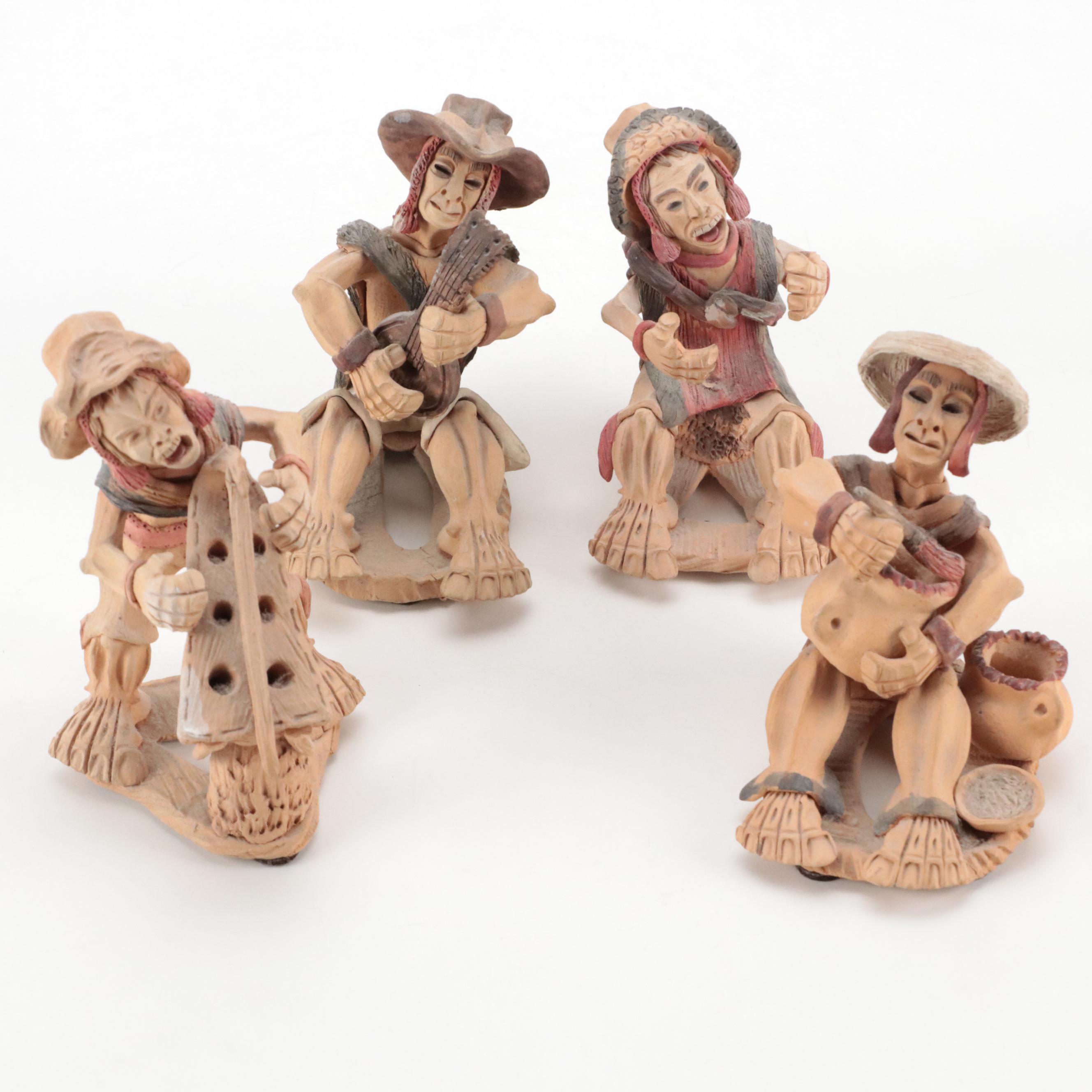 Cusco Peruvian Folk Art Terracotta Figurines, Late 20th Century | EBTH
