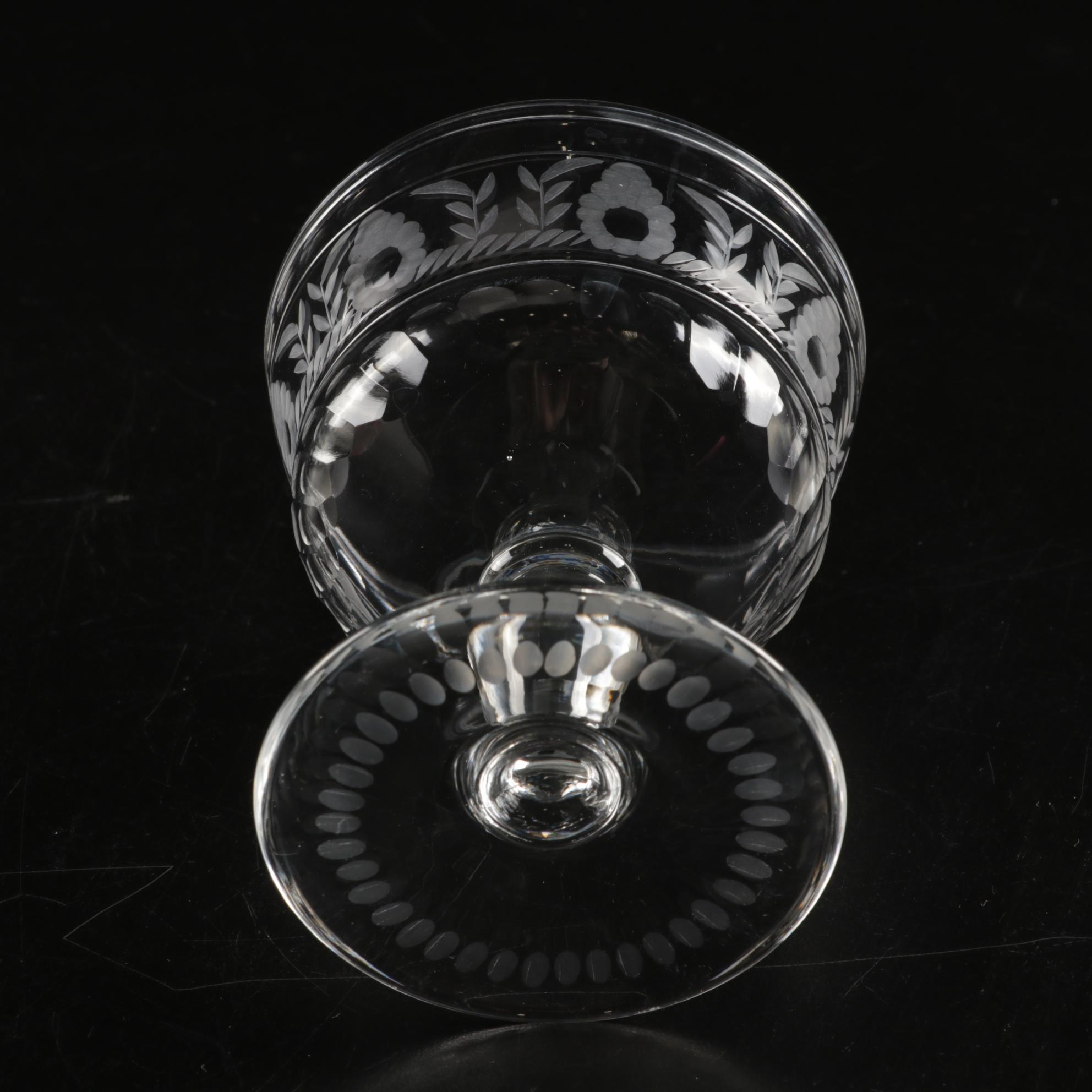 Bryce Etched Stemware Collection Features Faceted Ball & Twisted Rope ...