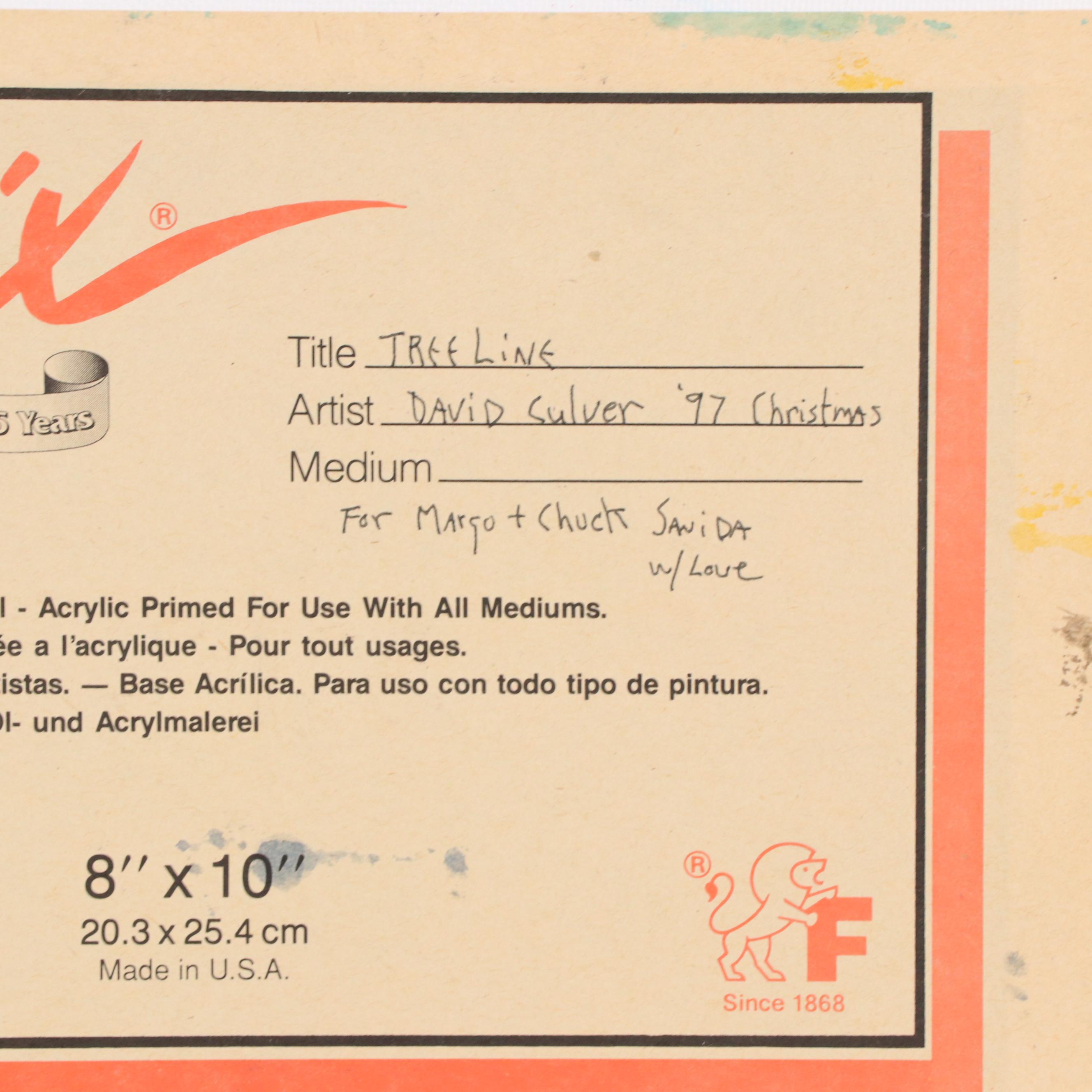 David Culver Landscape Acrylic Painting "Tree Line," 1997 | EBTH