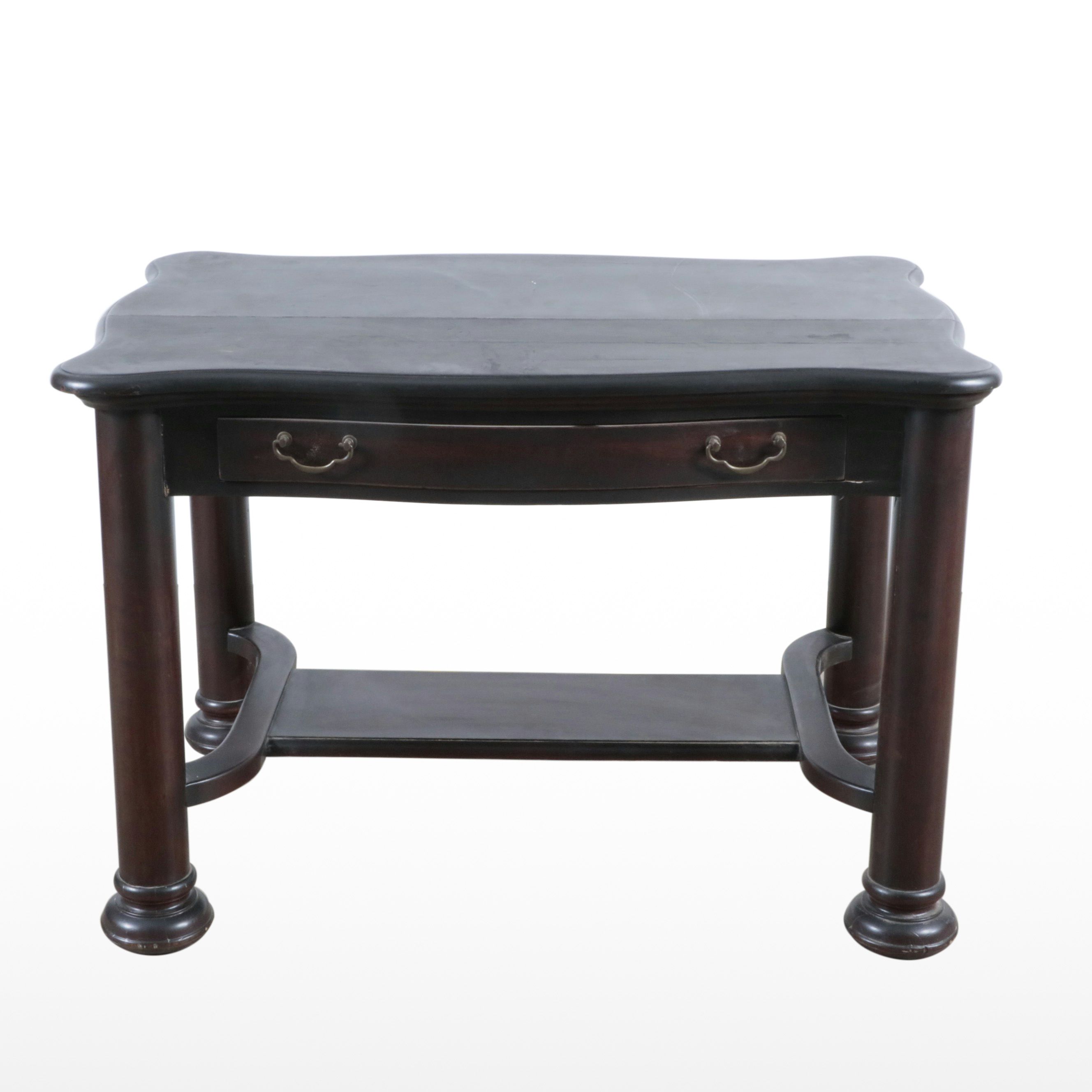 Victorian Empire Revival Mahogany Library Table | EBTH