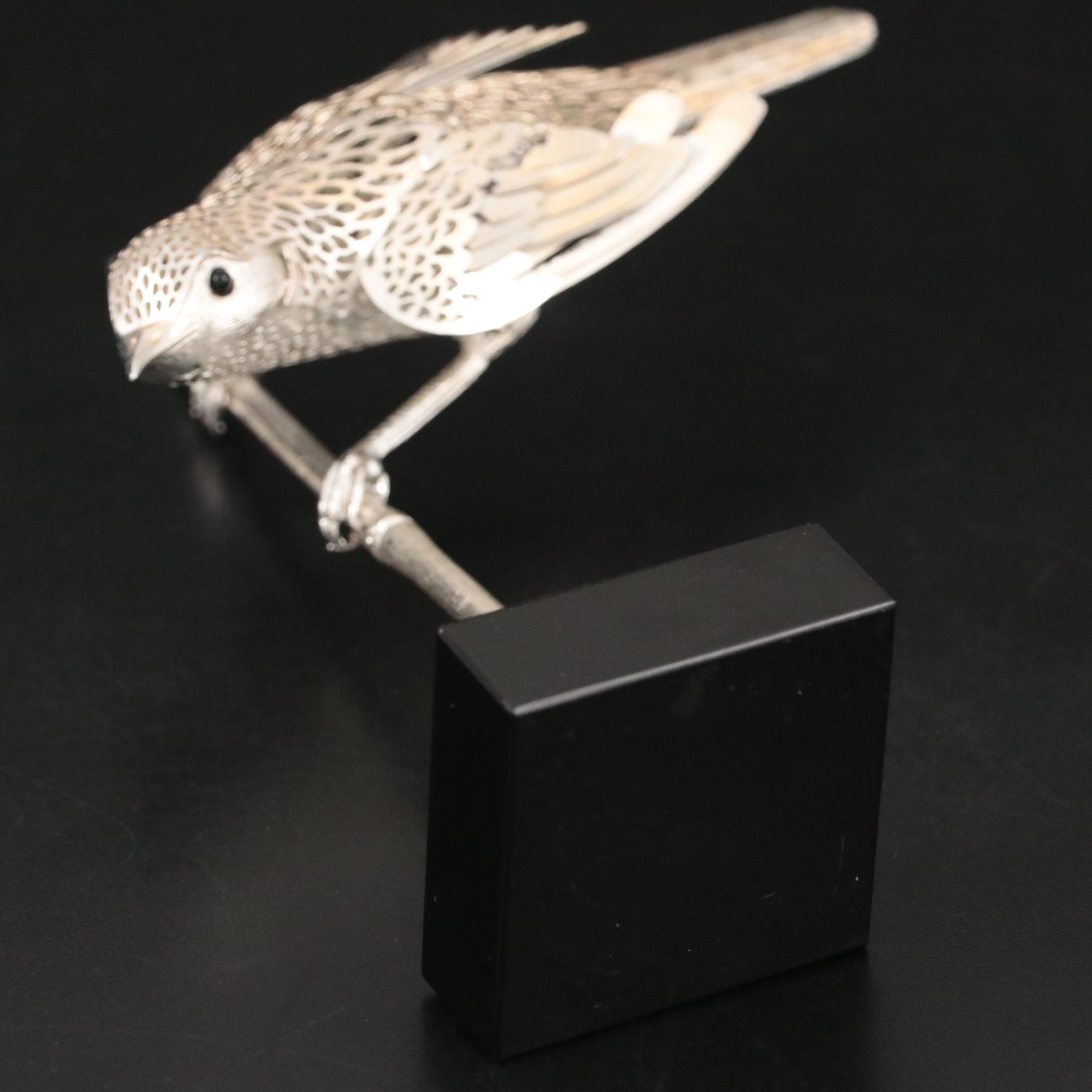 Christofle Openwork Silver Plate Bird Figurine | EBTH