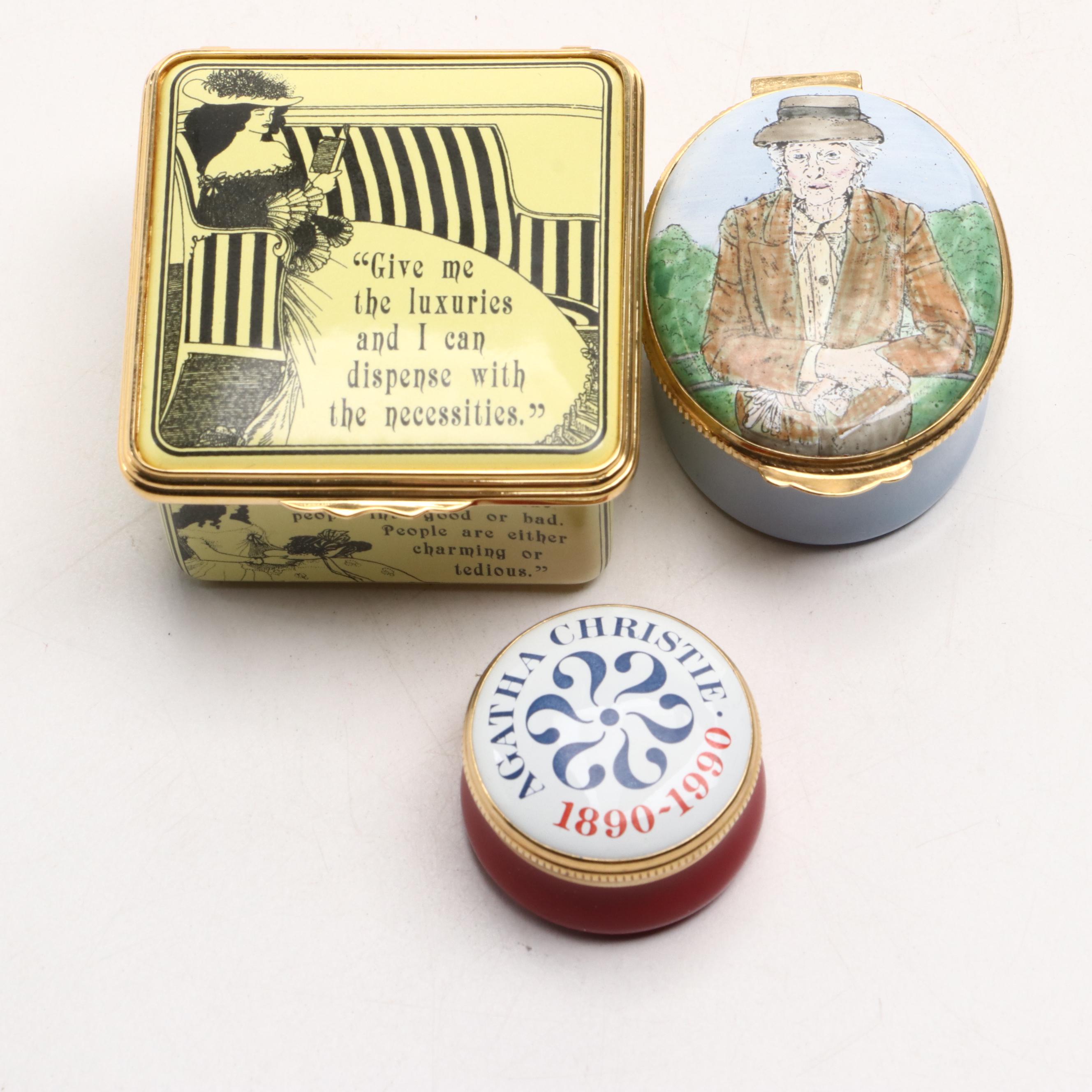 Halcyon Days Collector Circle and Limited Edition Enamel Boxes with ...