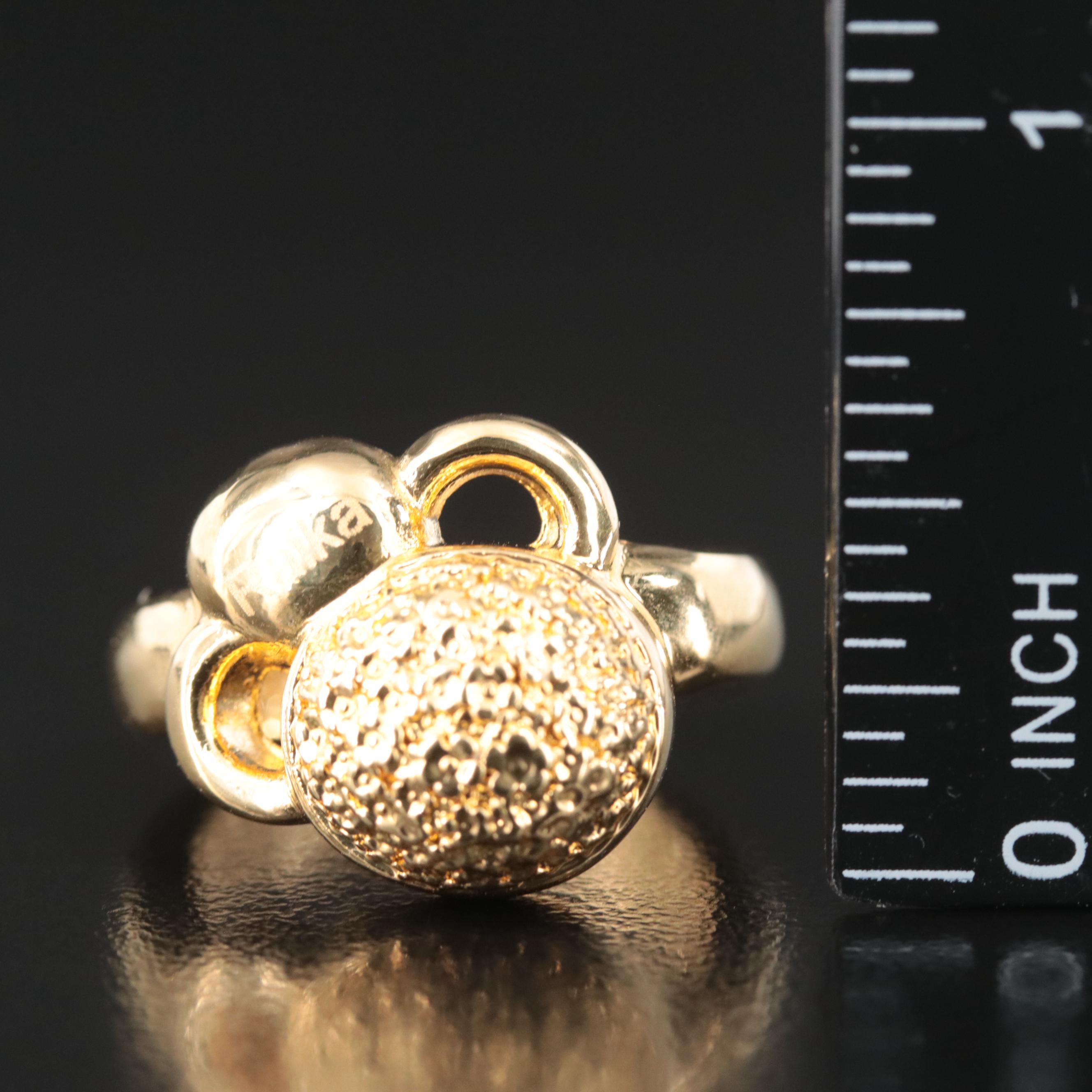 18K Stepped Oval Ring | EBTH