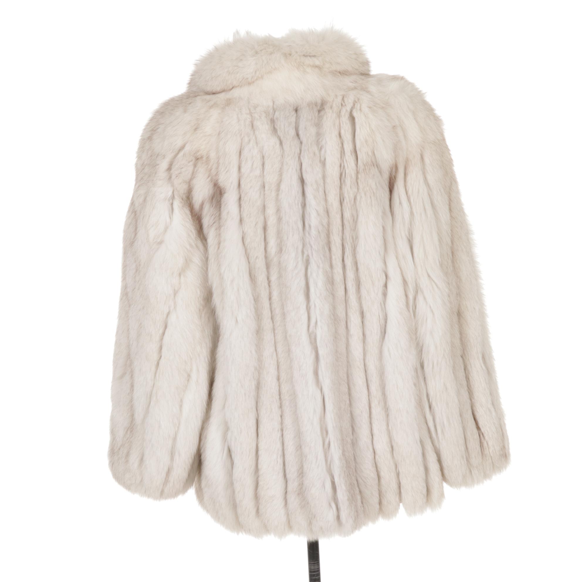 The Evans Collection Arctic Fox Short Coat | Everything But The House