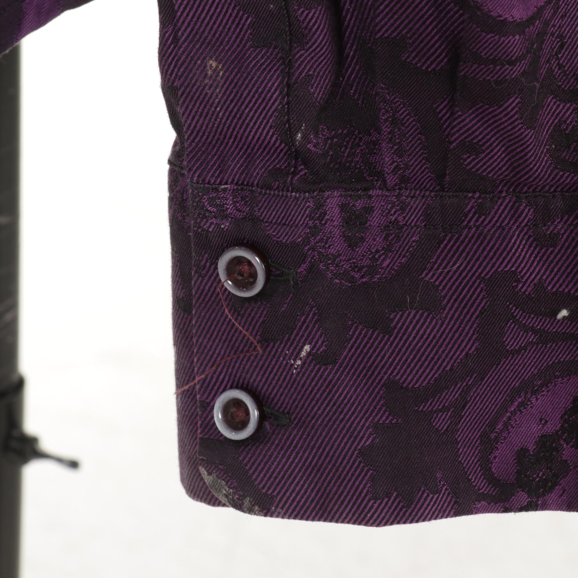 Robert Graham Deep Purple Paisley Long Sleeve Button Down With Orange ...