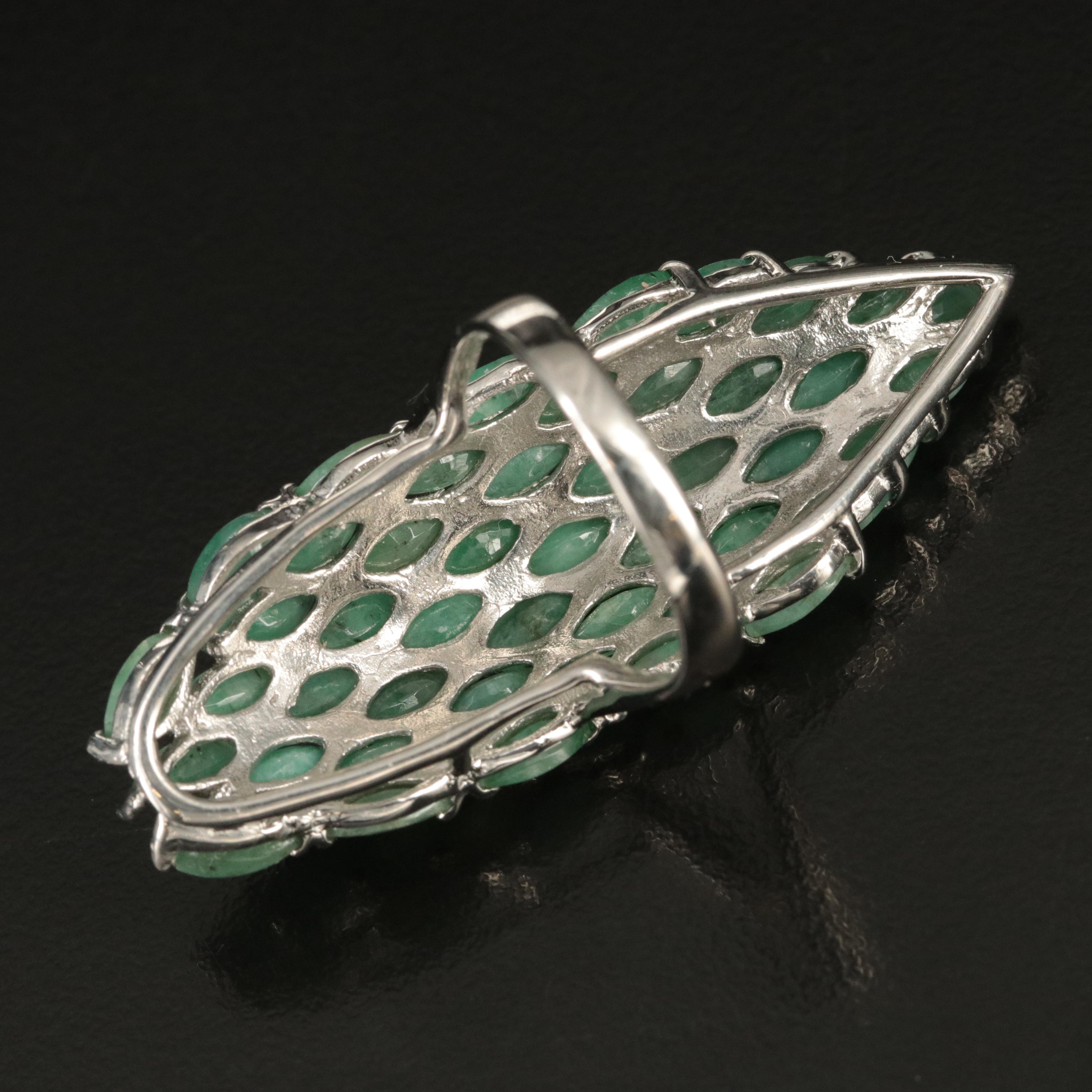 Sterling Emerald Ring | EBTH