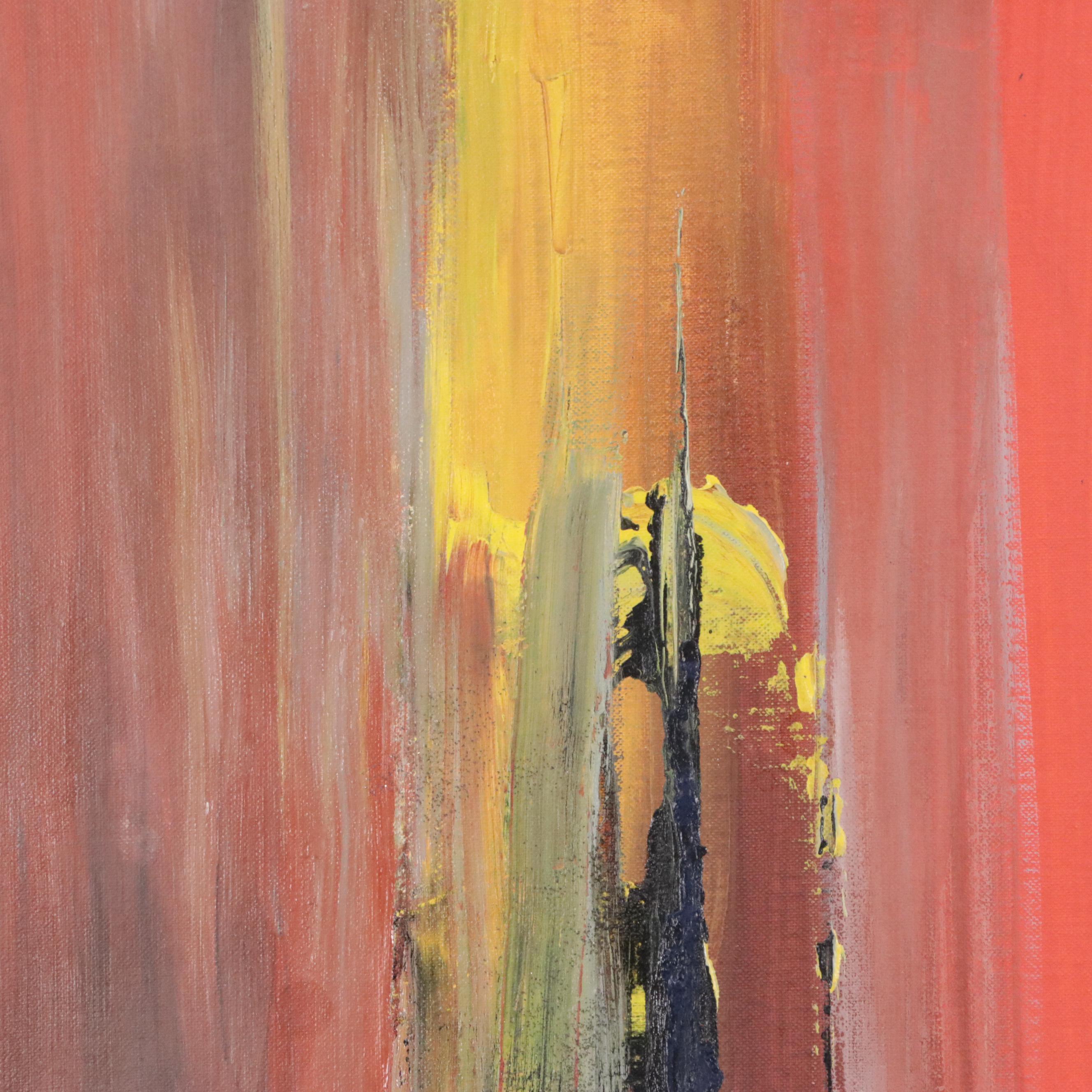 Mixed Media Abstract Non-Objective Painting, 1967 | EBTH