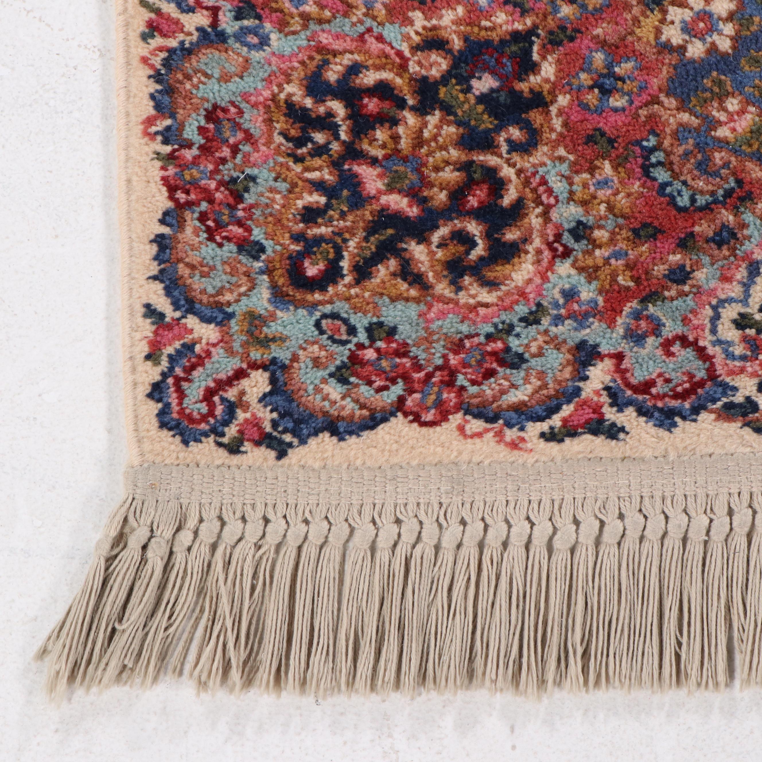 4'4 x 6'7 Machine Made Karastan "Floral Kerman" Area Rug | EBTH