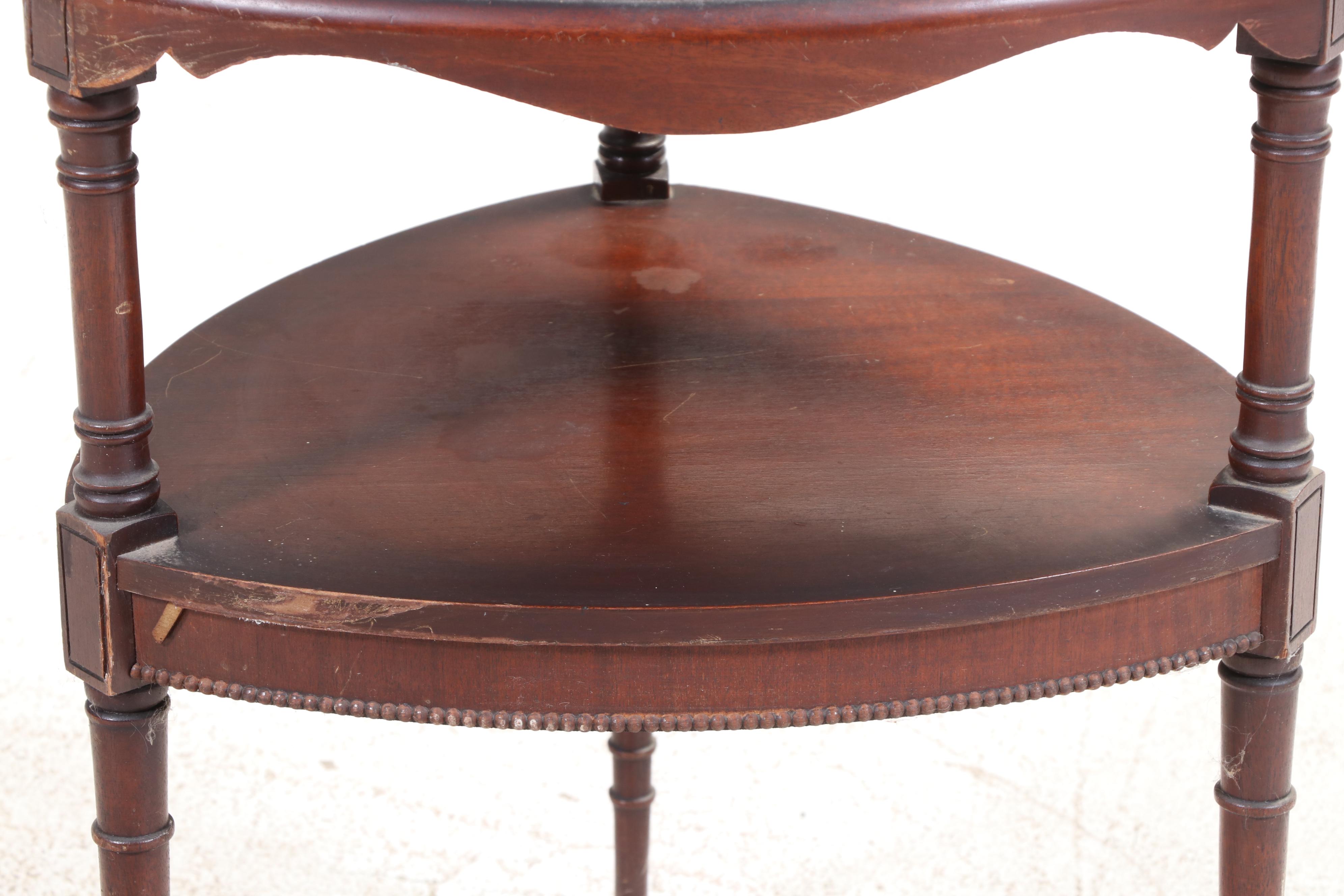 Gordon Lee Heck Regency Style Faux Bamboo Carved Mahogany Side Table | EBTH