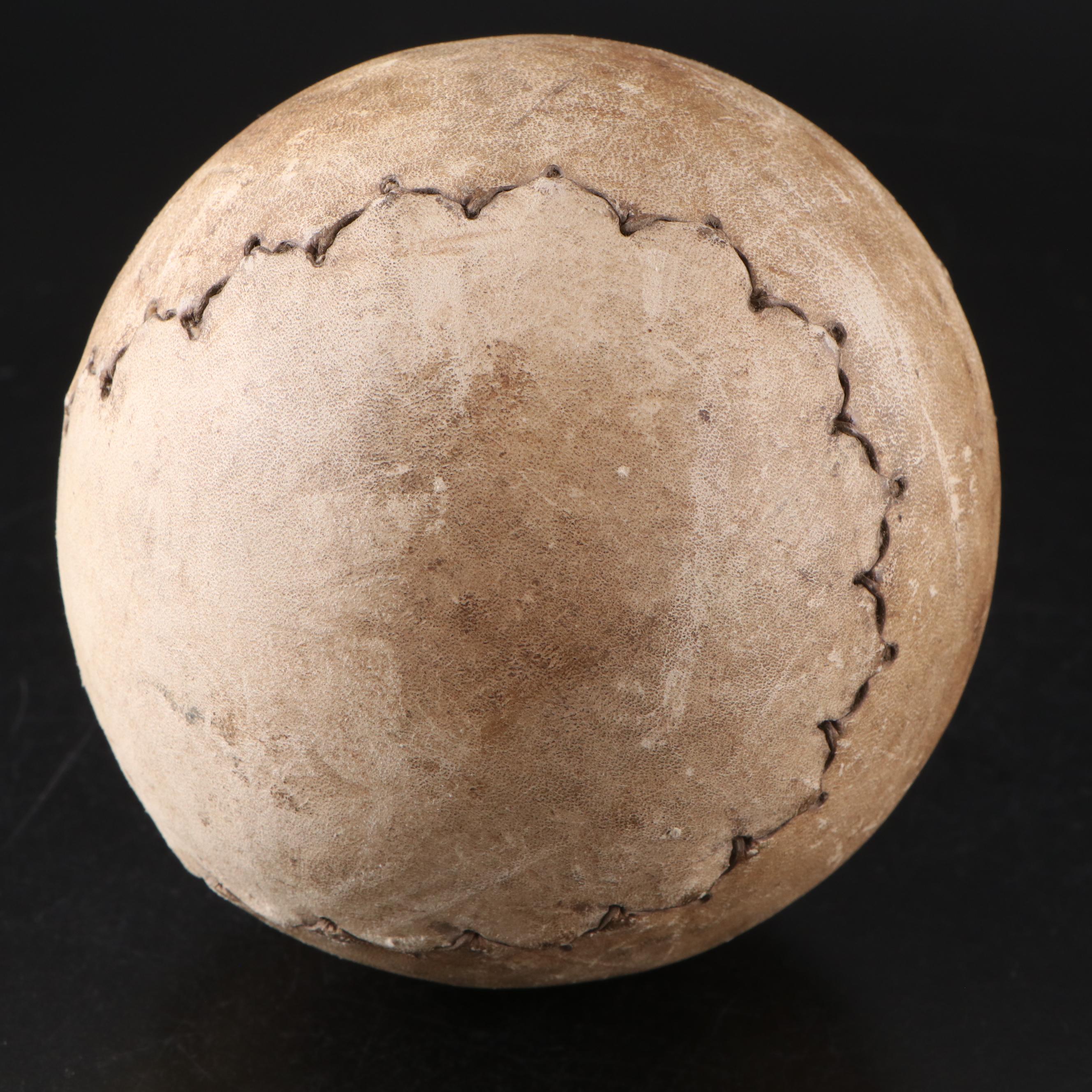 Leather Softball, Early 20th Century | EBTH