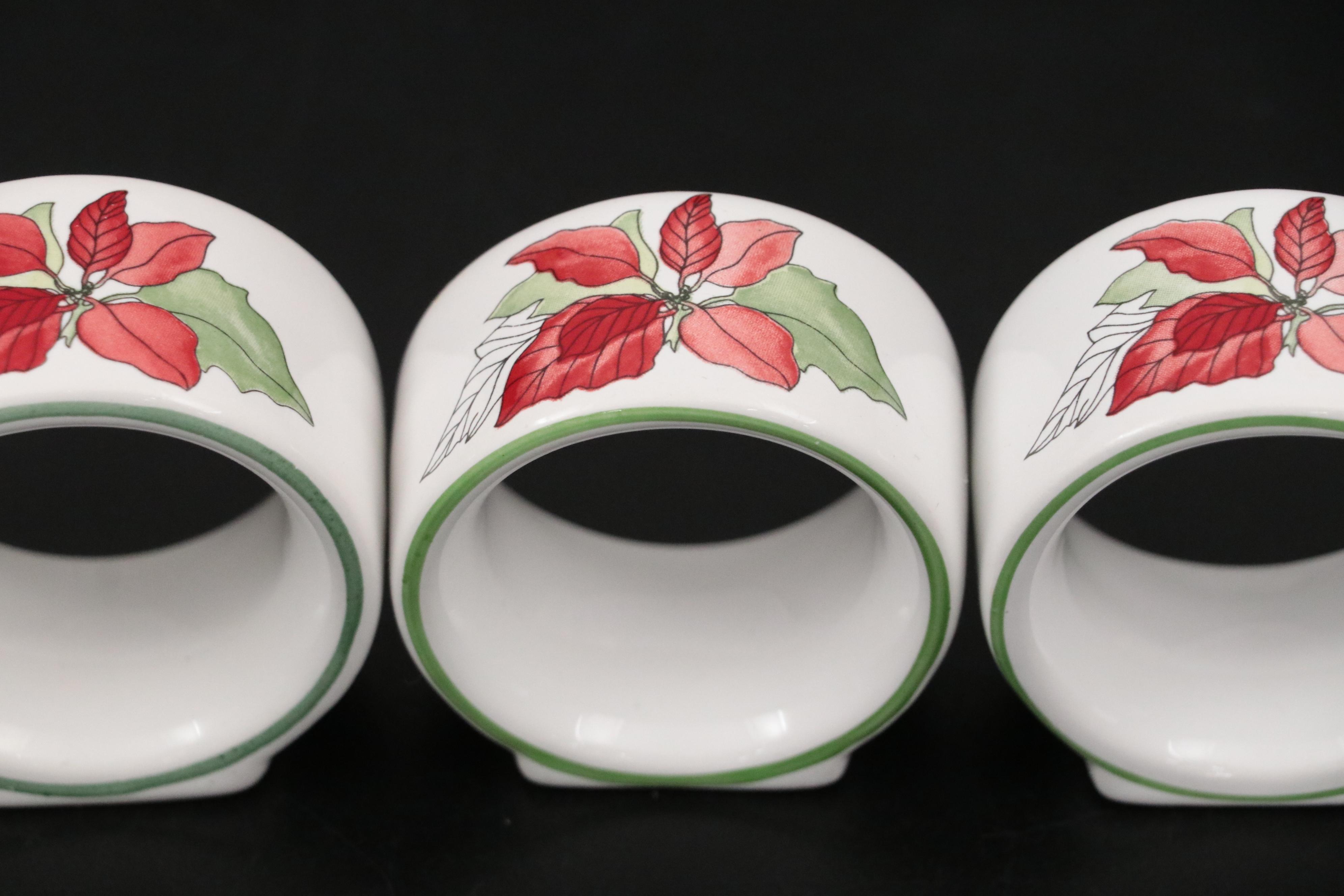Block Spal "Poinsettia" Ceramic Dinnerware, Late 20th Century | EBTH