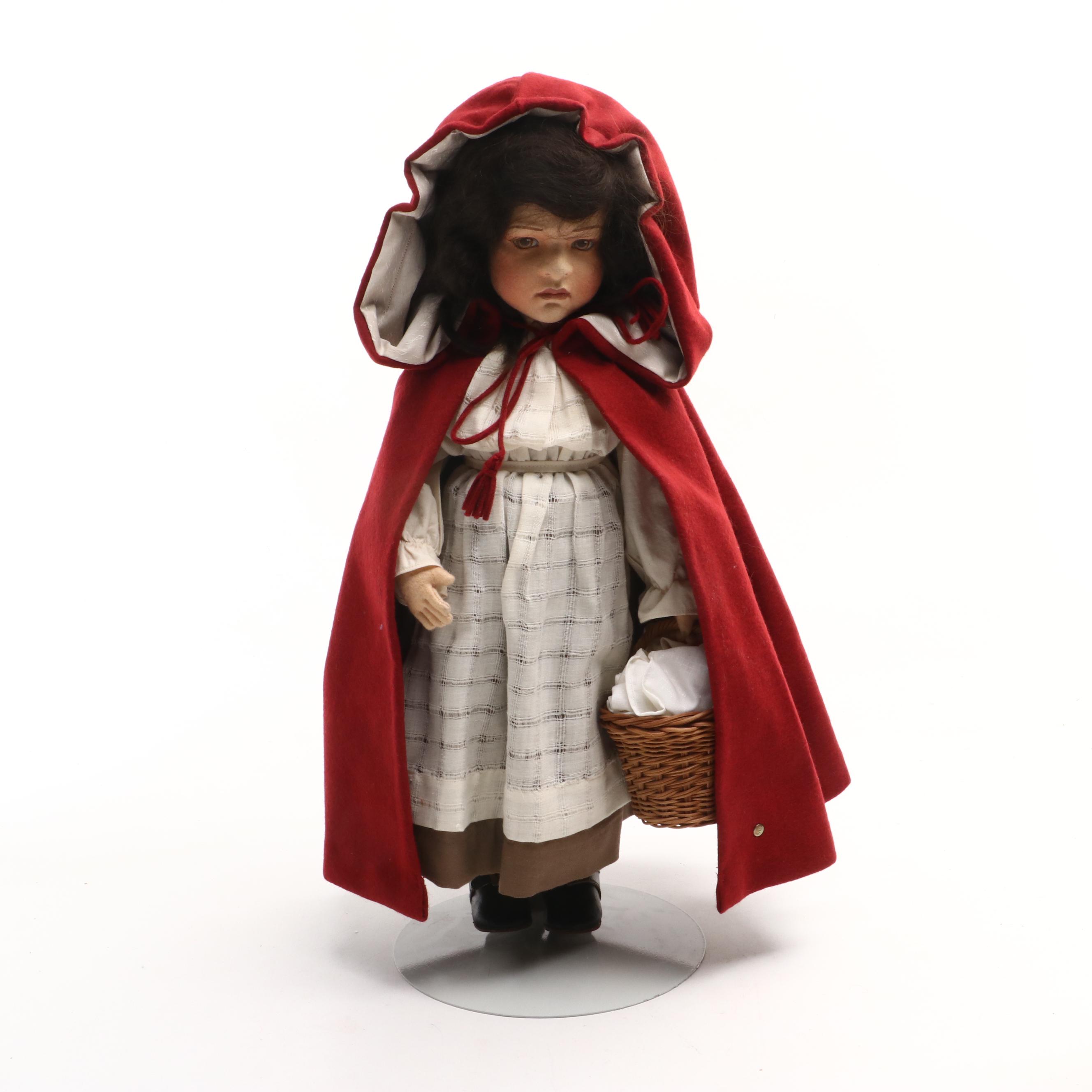 R. John Right Felt "Little Red Riding Hood" Doll with Kosen Wolf ...