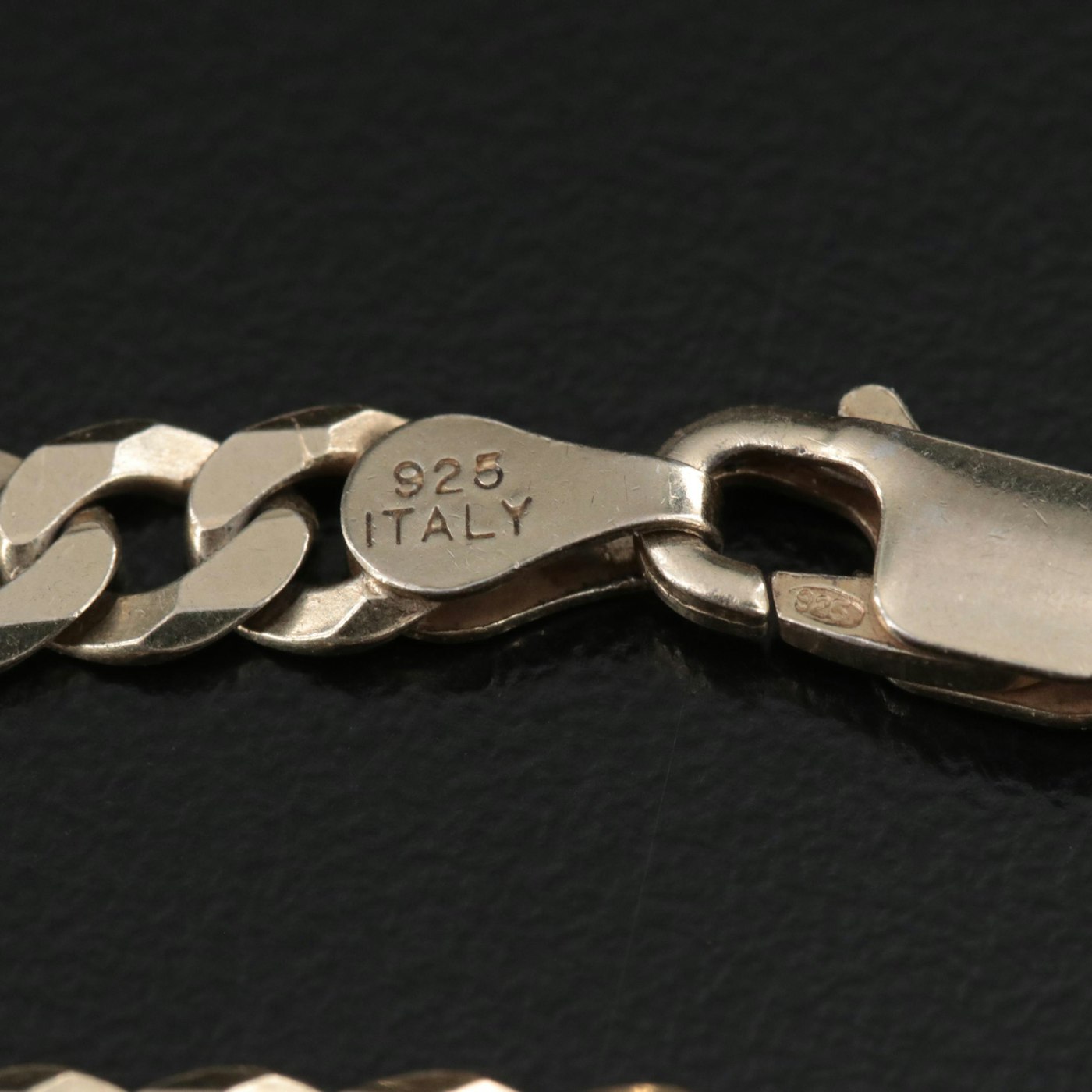 Sterling Curb Chain Necklace Ebth