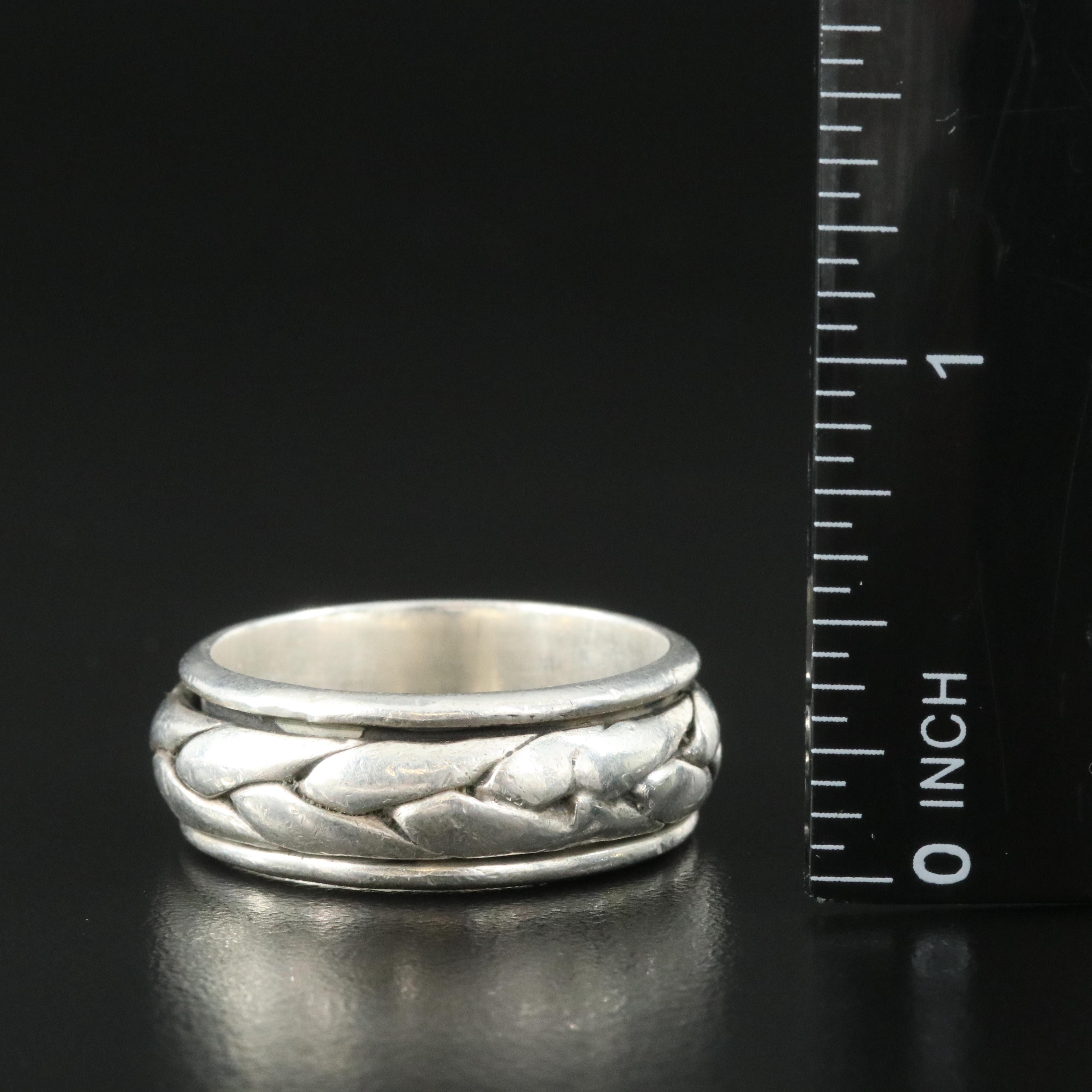 Mexican Sterling Rings Including Spinner and Rolling | EBTH