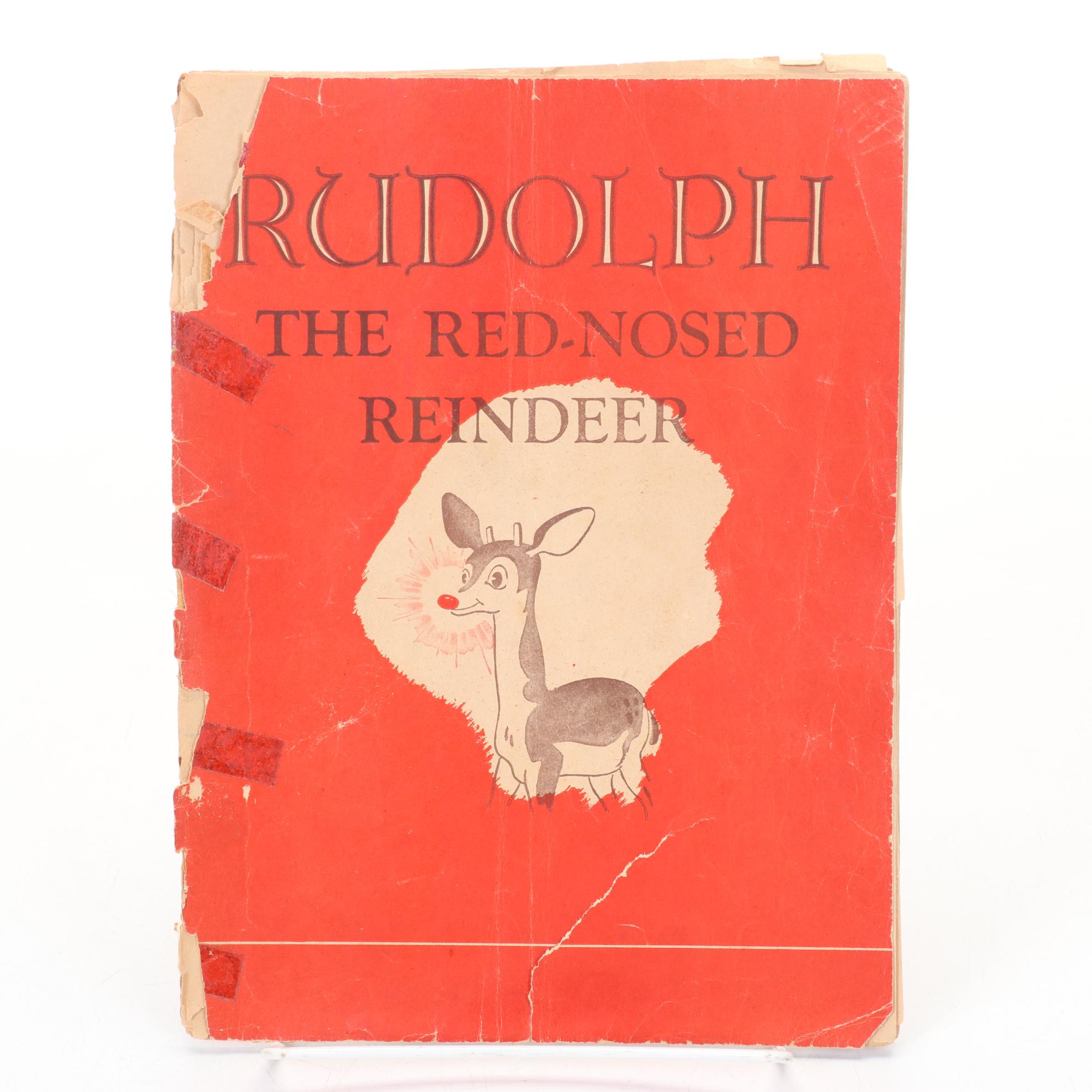 Illustrated "Rudolph the Red-Nosed Reindeer" by Robert L. May, 1939 | EBTH