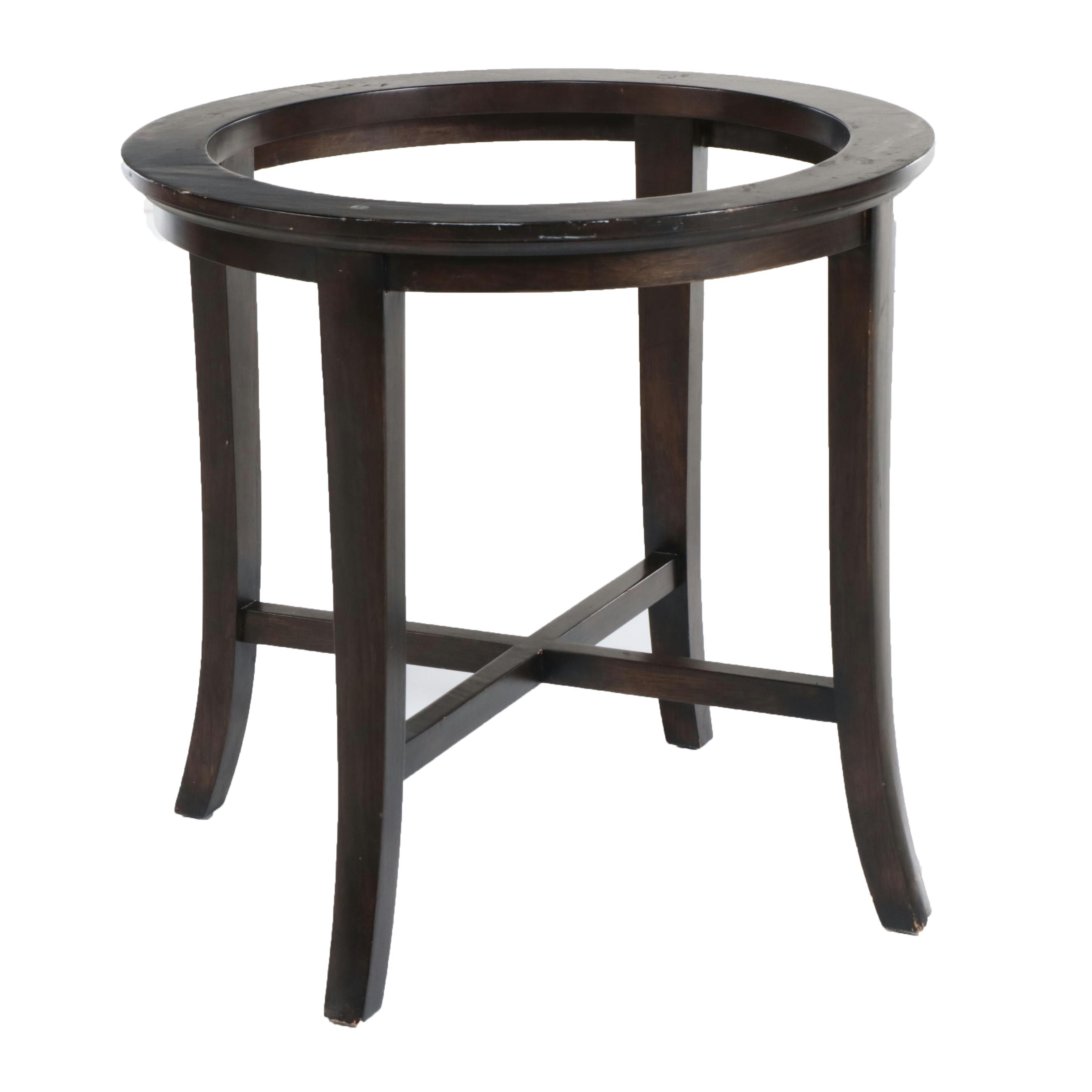 Wooden Round Side Table | EBTH