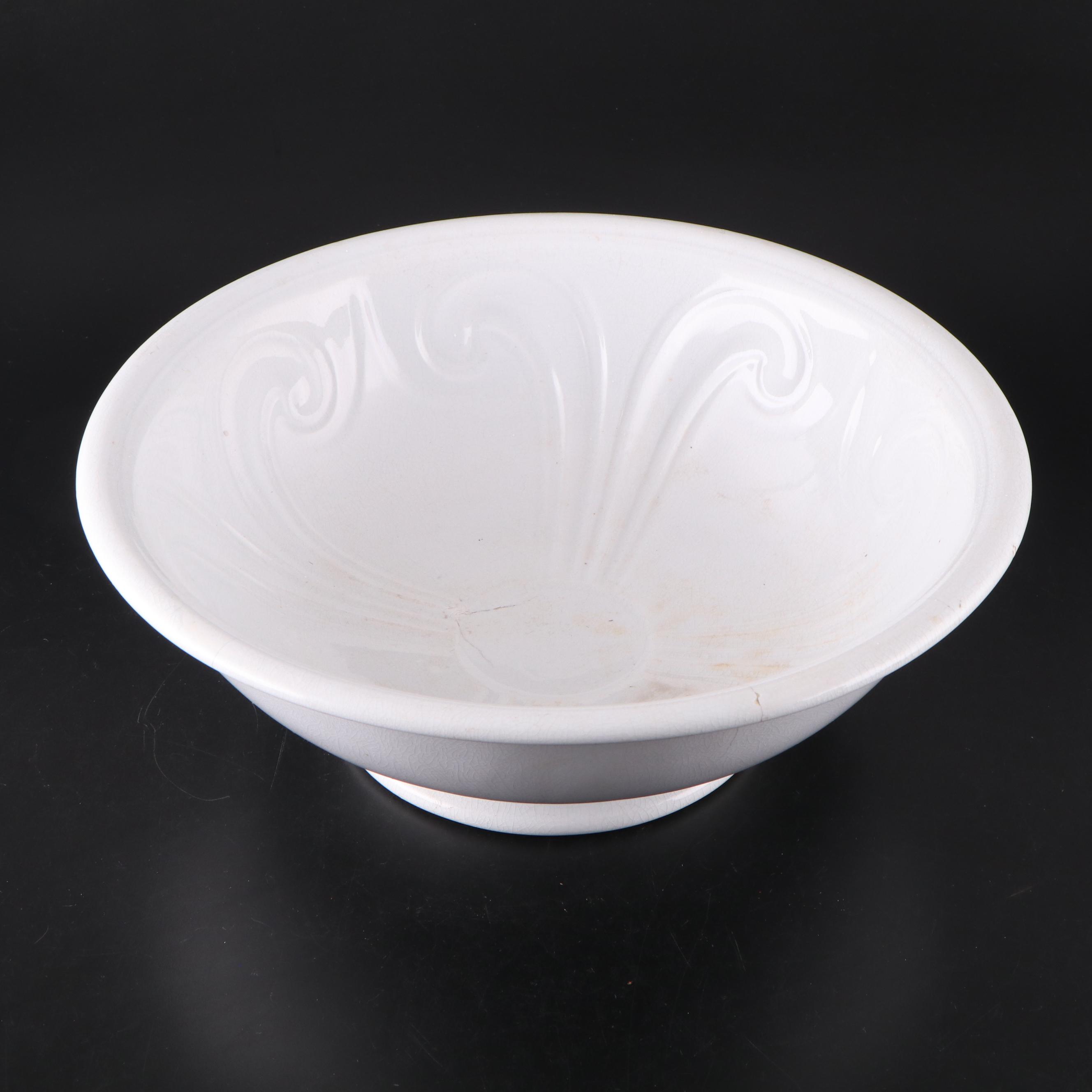 Liddle Elliot & Son "Berlin Ironstone" Pitcher and Basin, Mid-19th ...