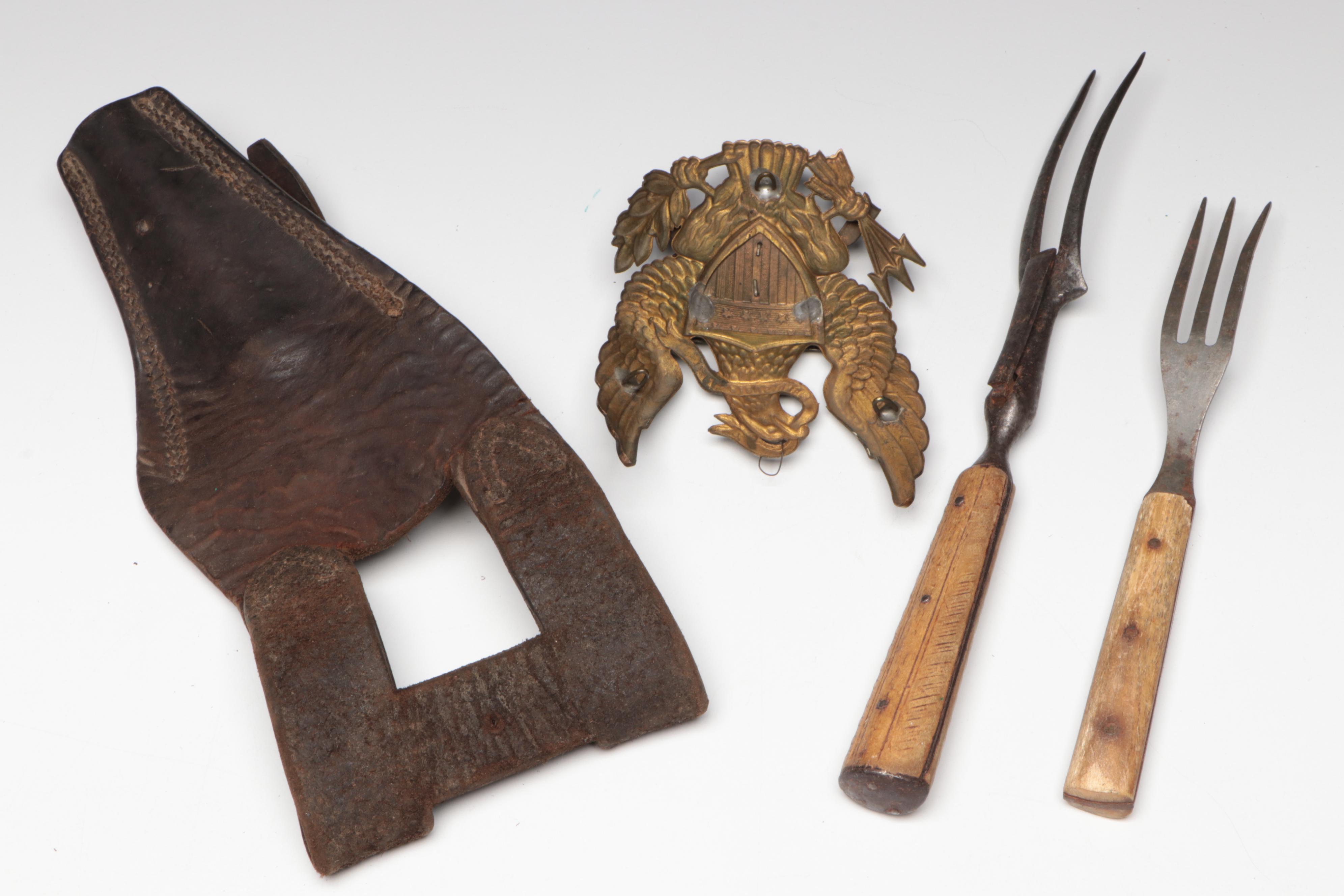 M1881 1st Infantry Helmet Plate, Ordnance Funnel, Cartridge Box ...