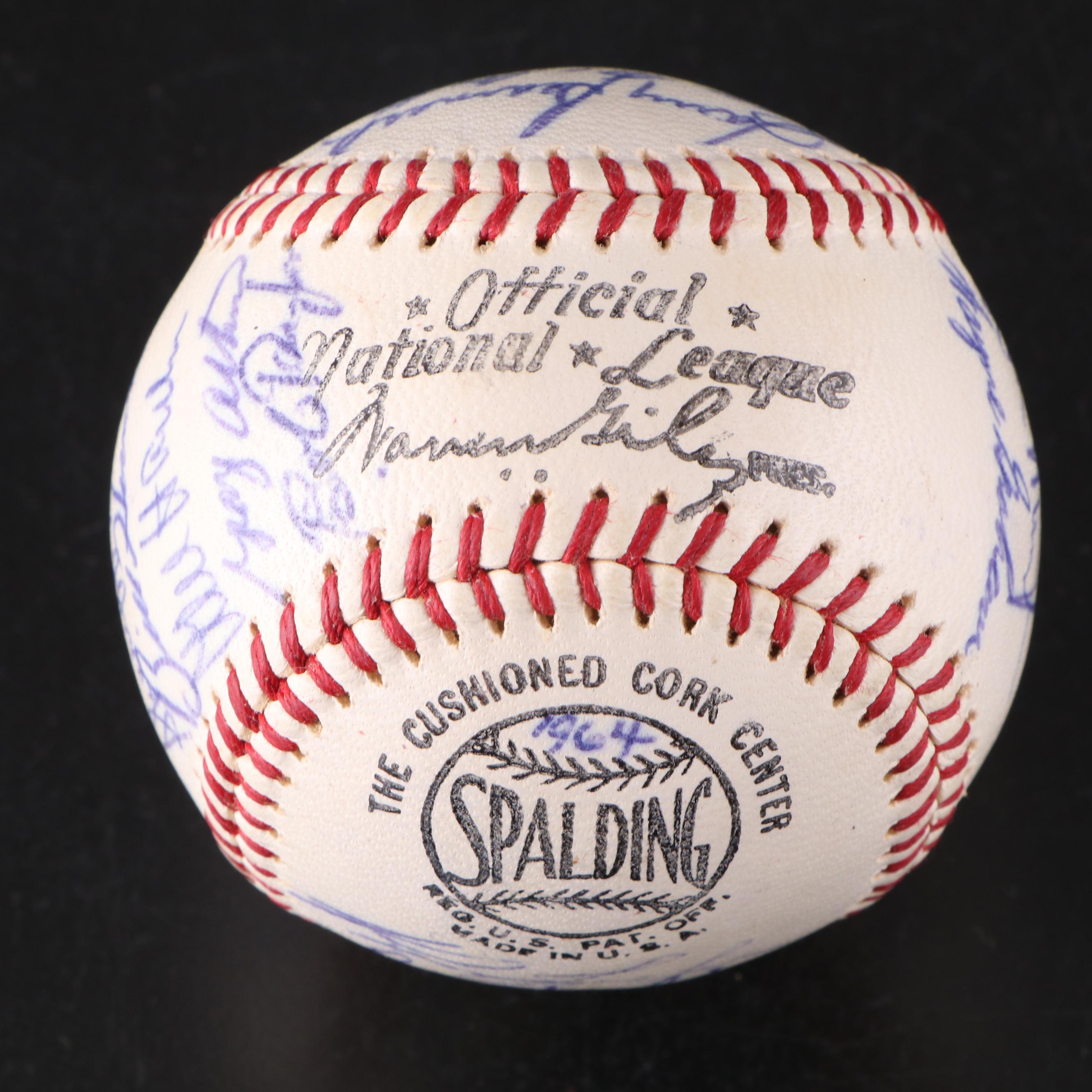 1964 New York Mets Team-Signed Spalding Baseball with Casey Stengel and ...