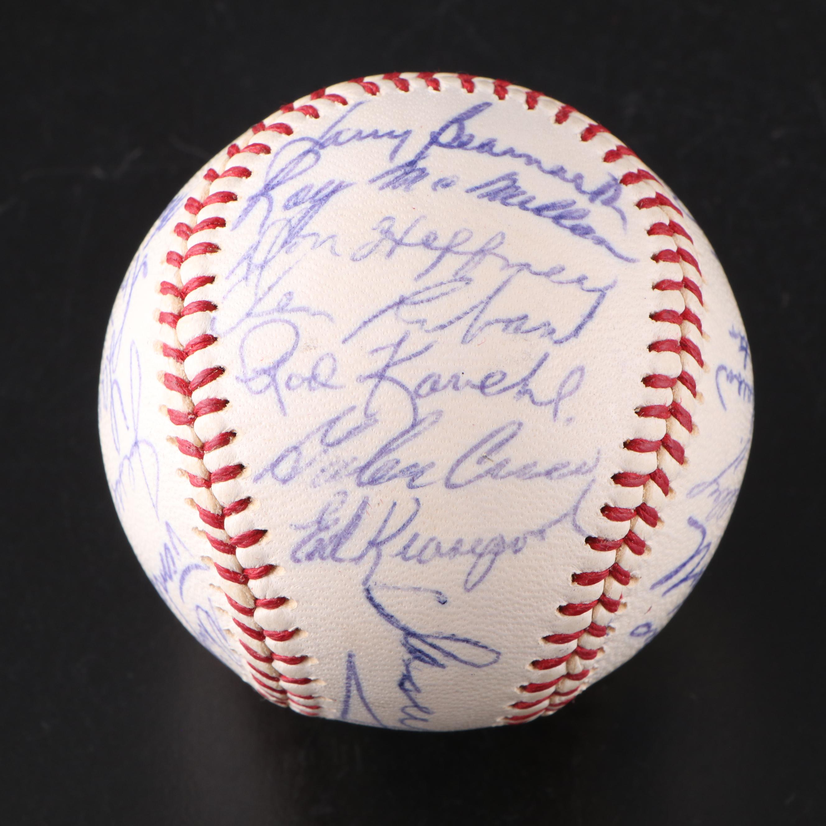 1964 New York Mets Team-Signed Spalding Baseball with Casey Stengel and ...