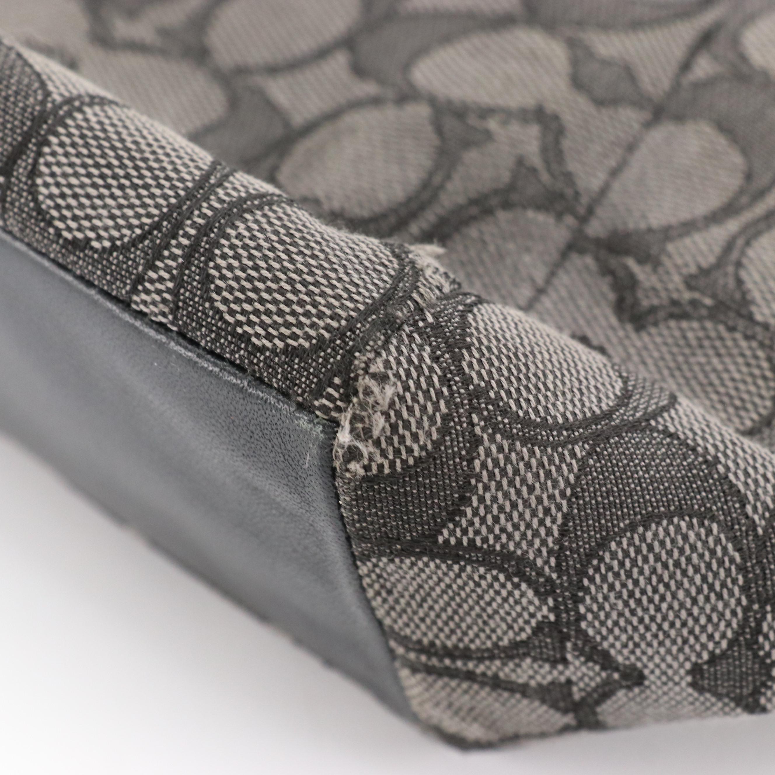 Coach Sky Blue Signature Canvas Baguette Shoulder Bag, Grey Kelsey 2 ...