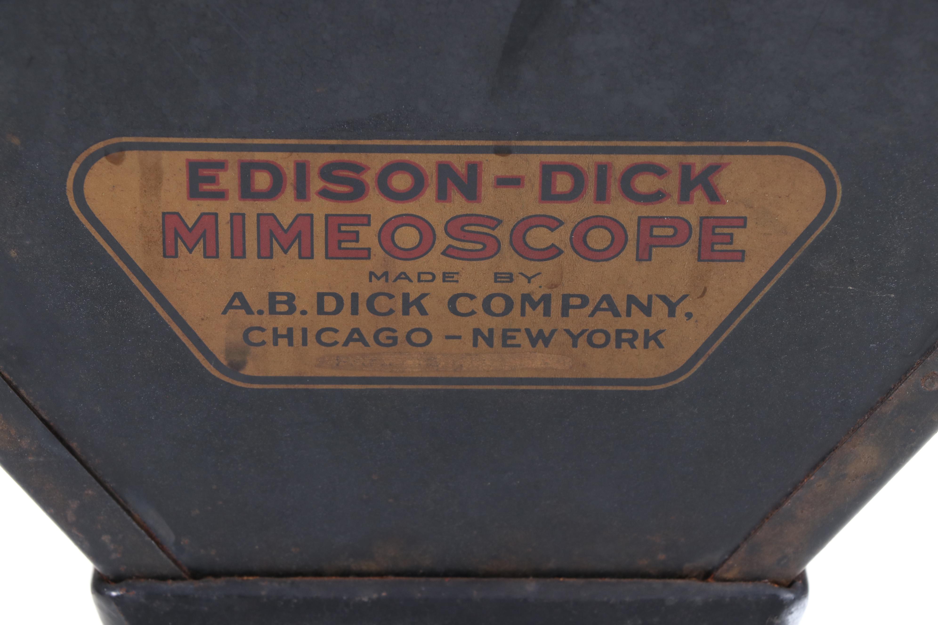 Edison-Dick Mimeoscope, Early to Mid-20th Century | EBTH