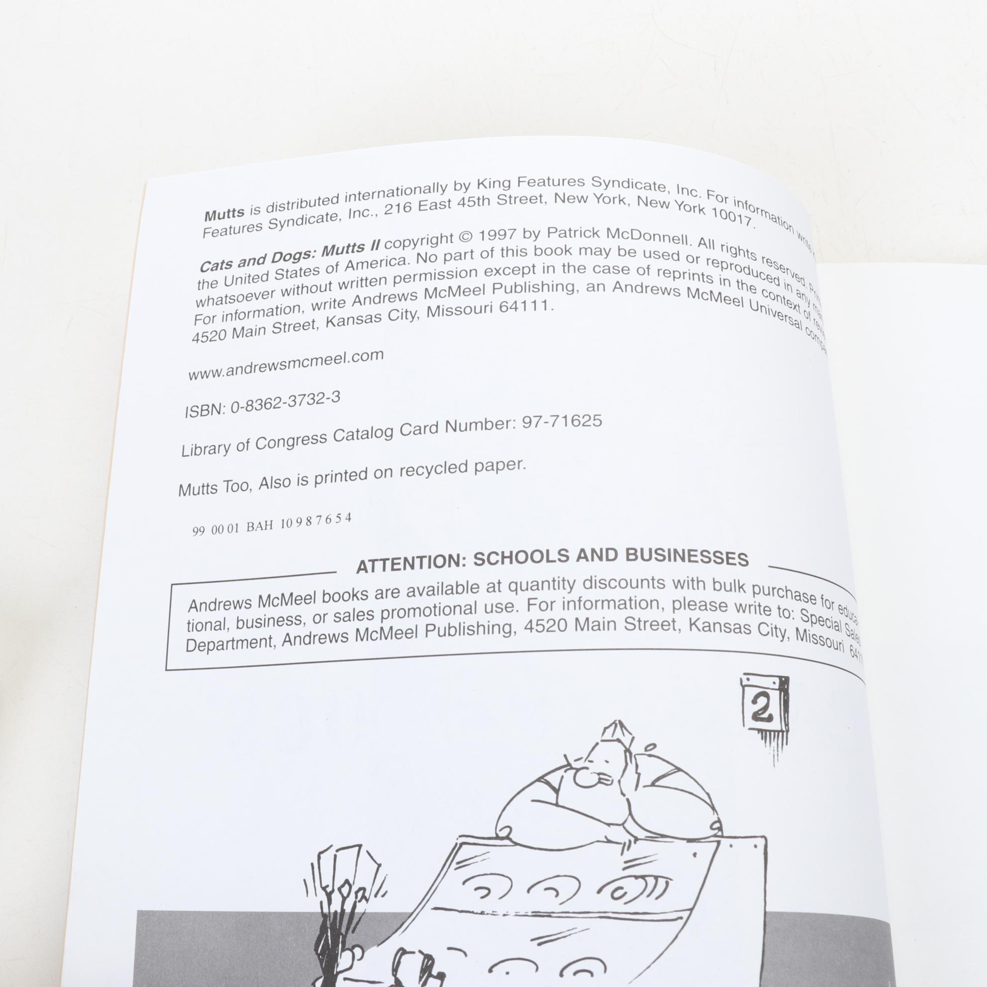 Nineteen Books of "Mutts" and "Get Fuzzy" Comics, Late 20th to 21st ...