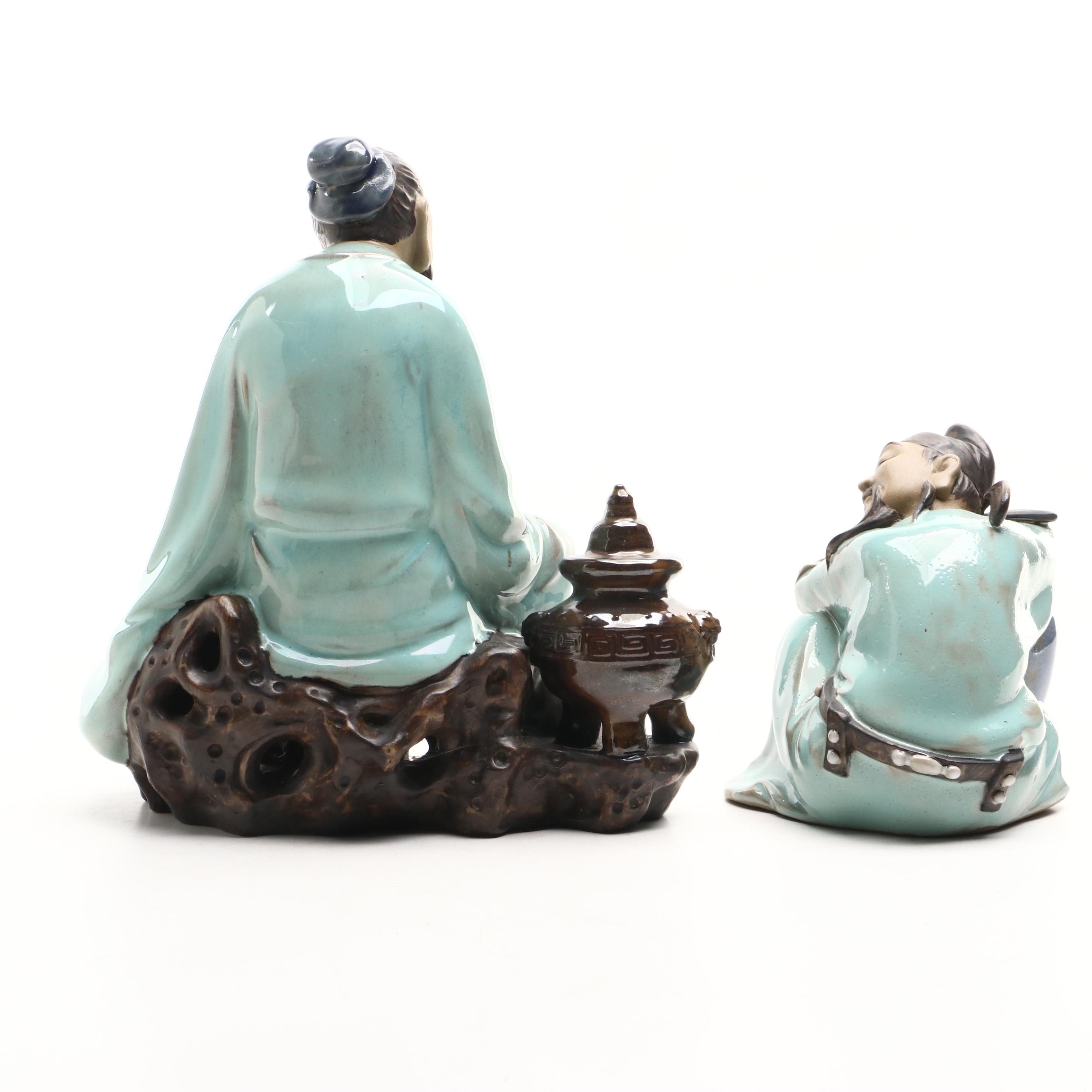 Chinese Shiwan Ware Pottery Figures | EBTH