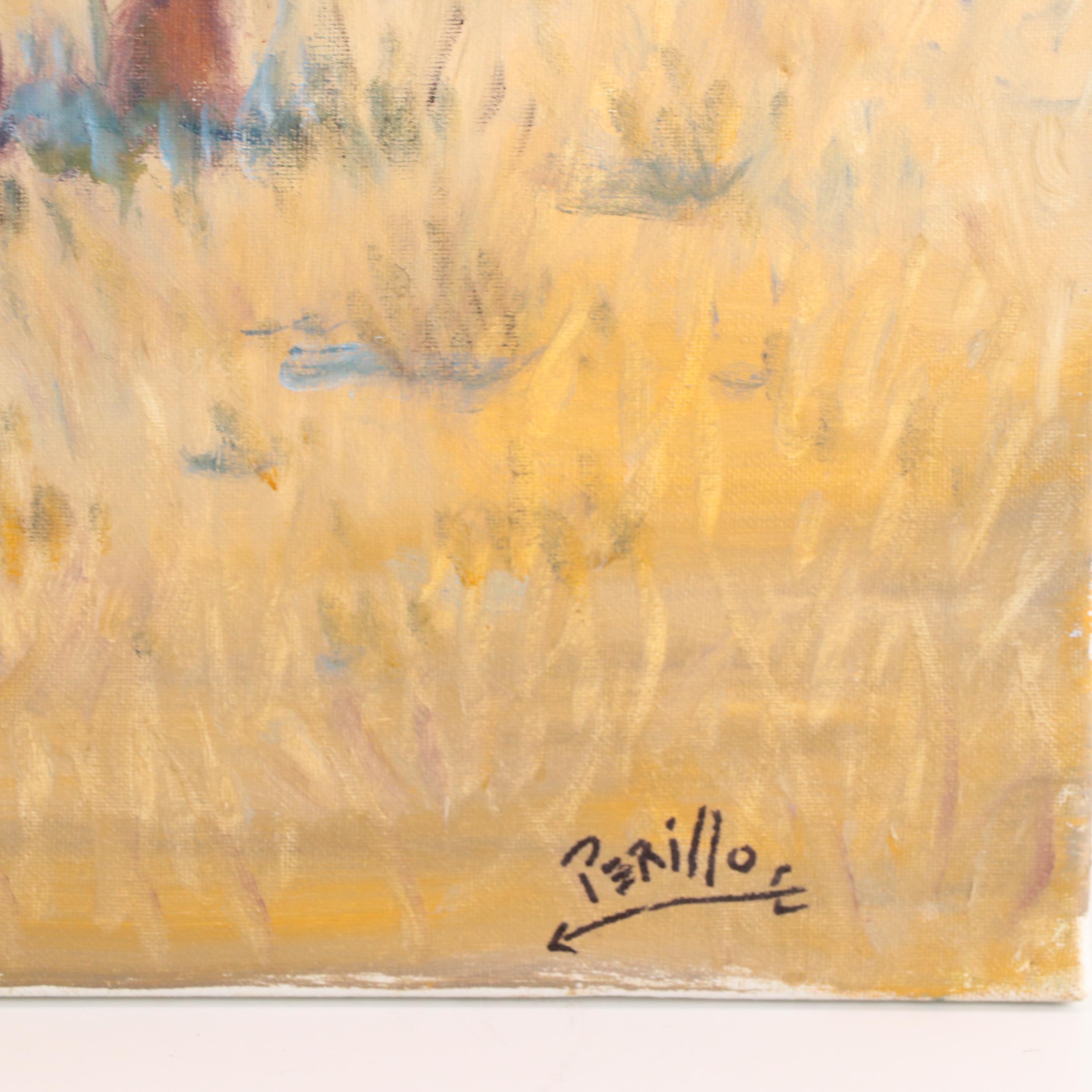 Gregory Perillo Western Genre Oil Painting of Bison | Everything But ...