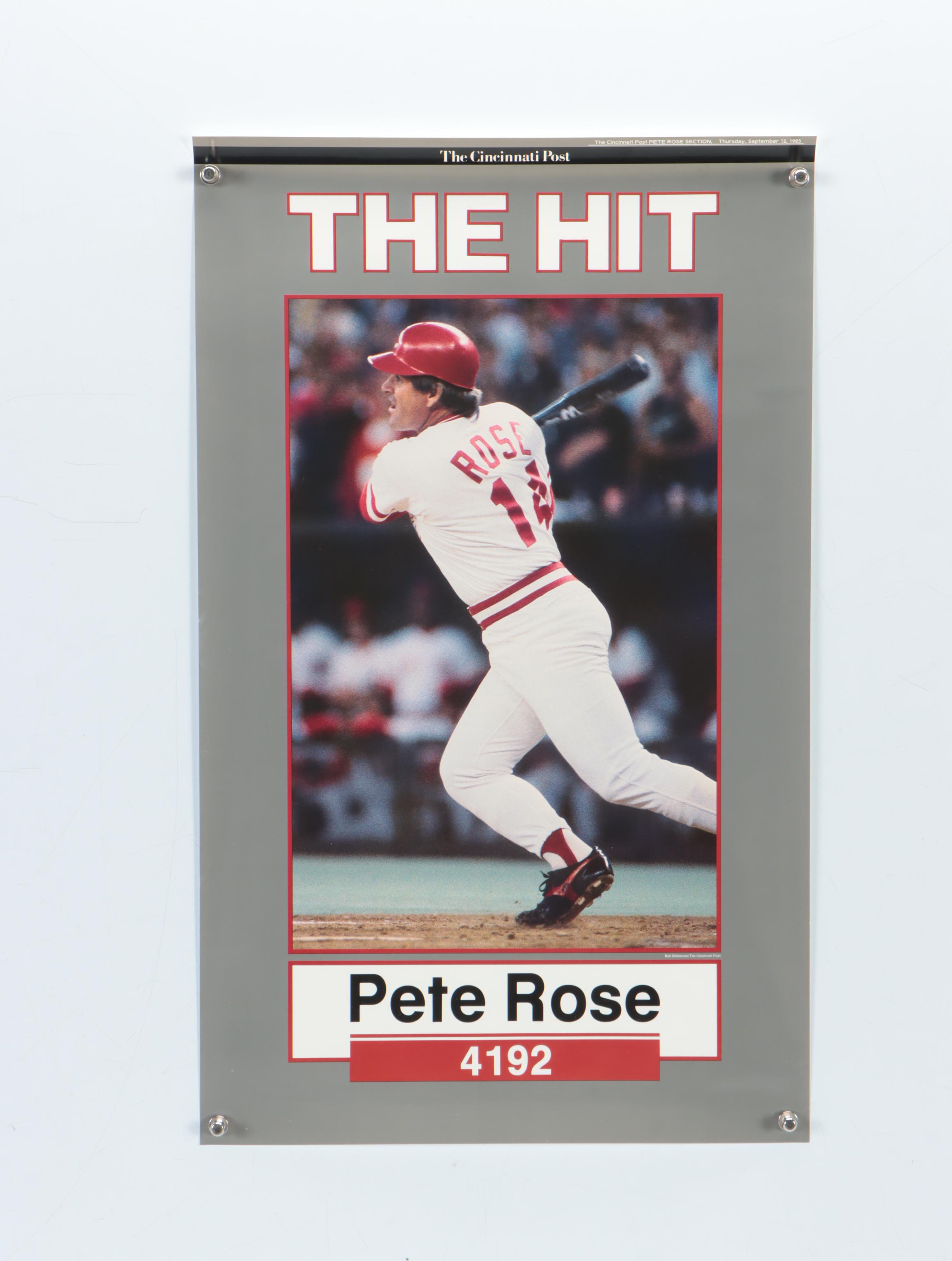Cincinnati Reds Baseball Posters Featuring Johnny Bench, Pete Rose, and ...