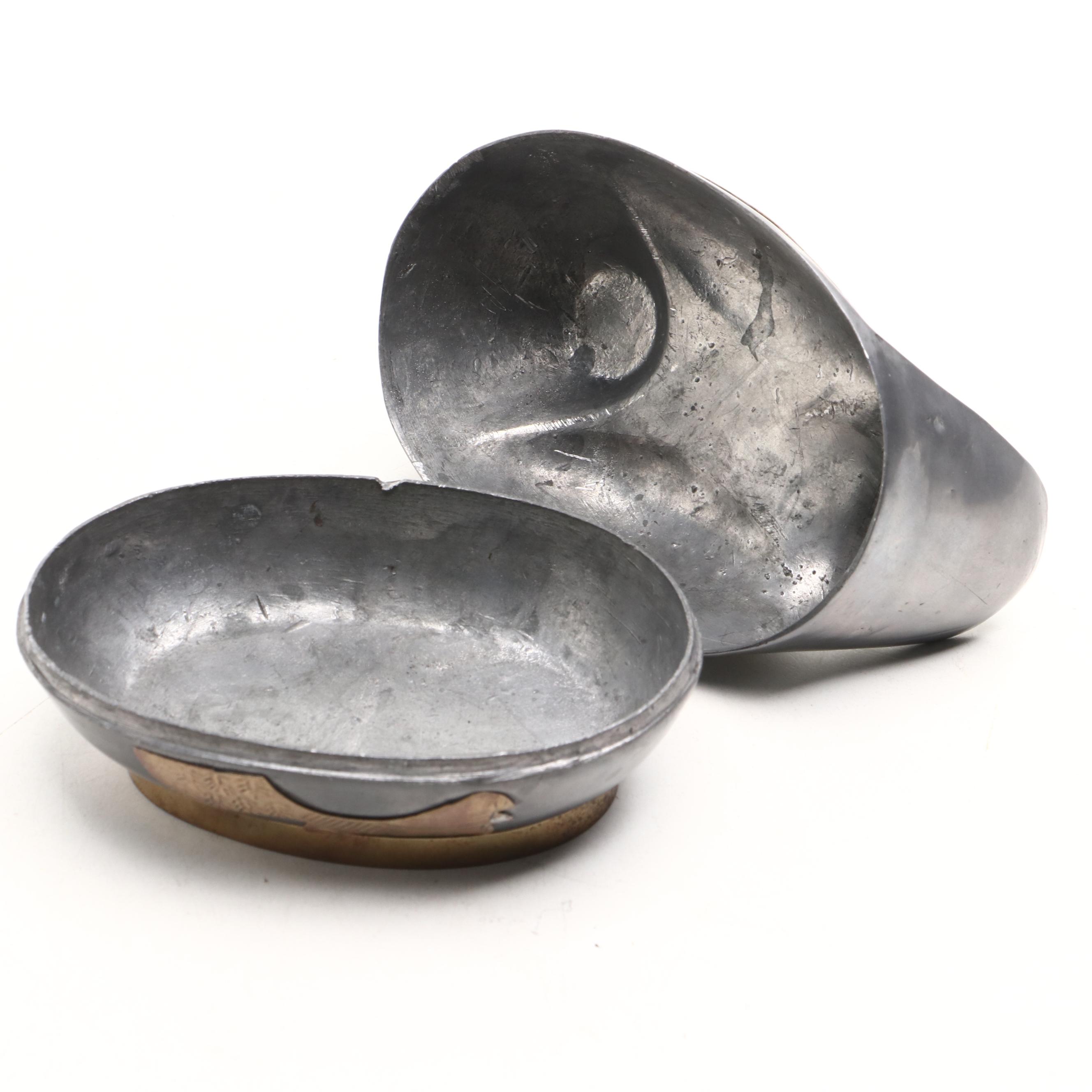 Chinese Pewter and Brass Duck-Form Boxes | EBTH