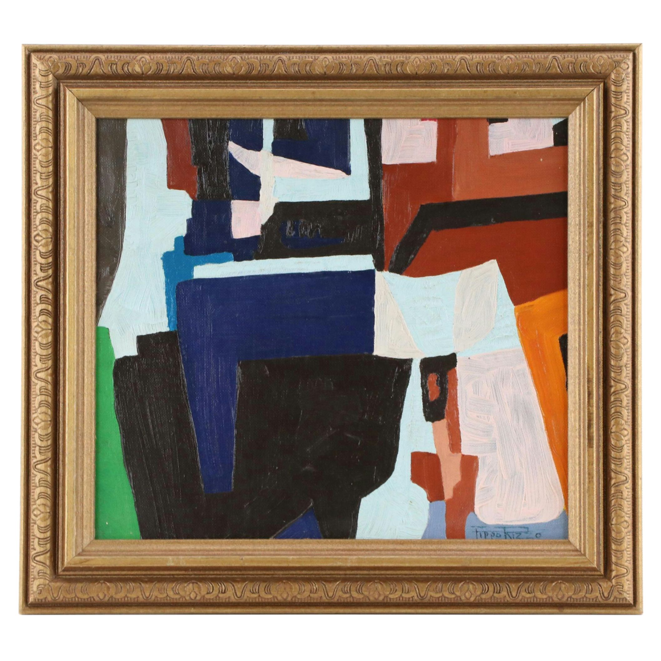 Pippo Rizzo Abstract Oil Painting, 1920s | EBTH