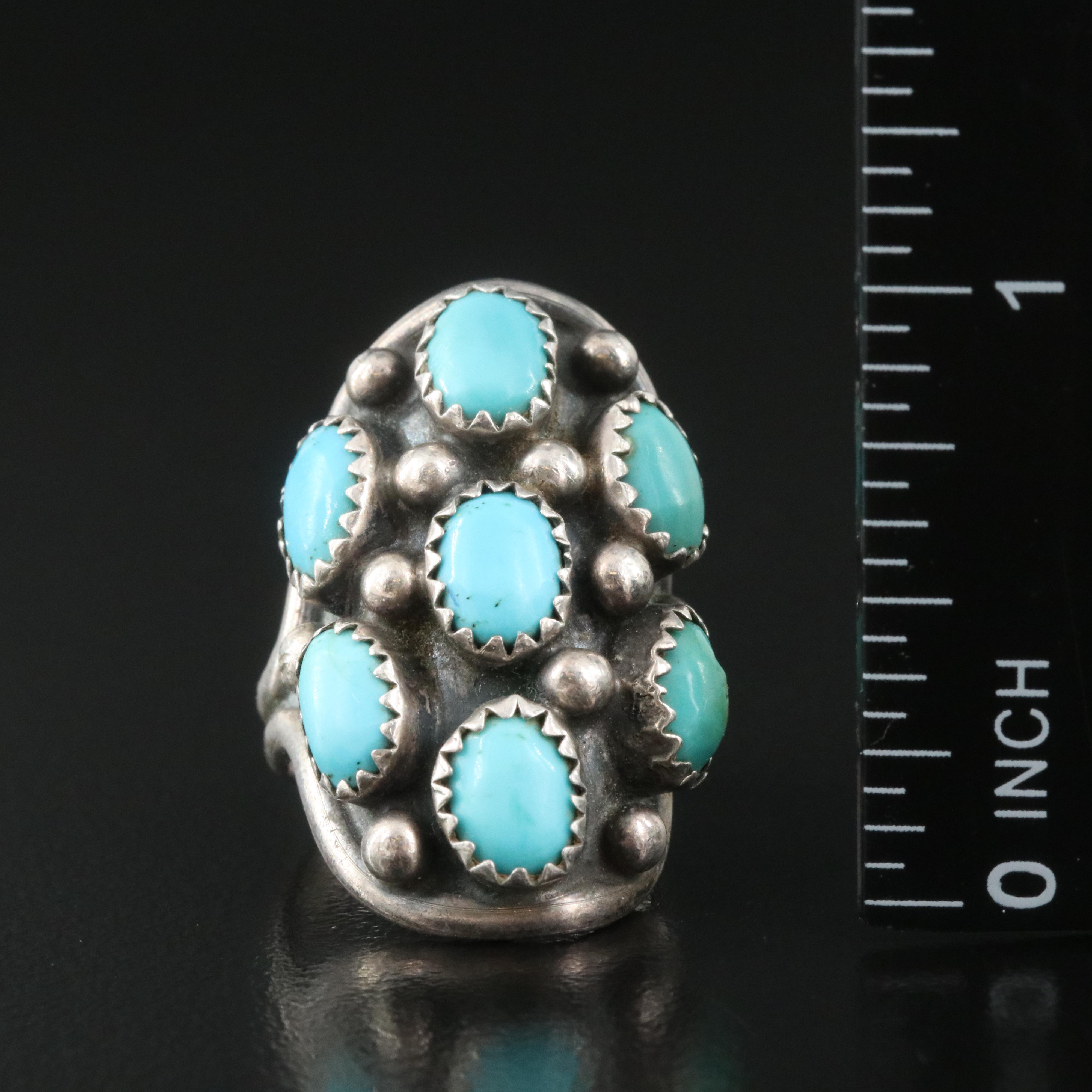 Benny Touchine, Navajo Diné Sterling Turquoise Ring | EBTH