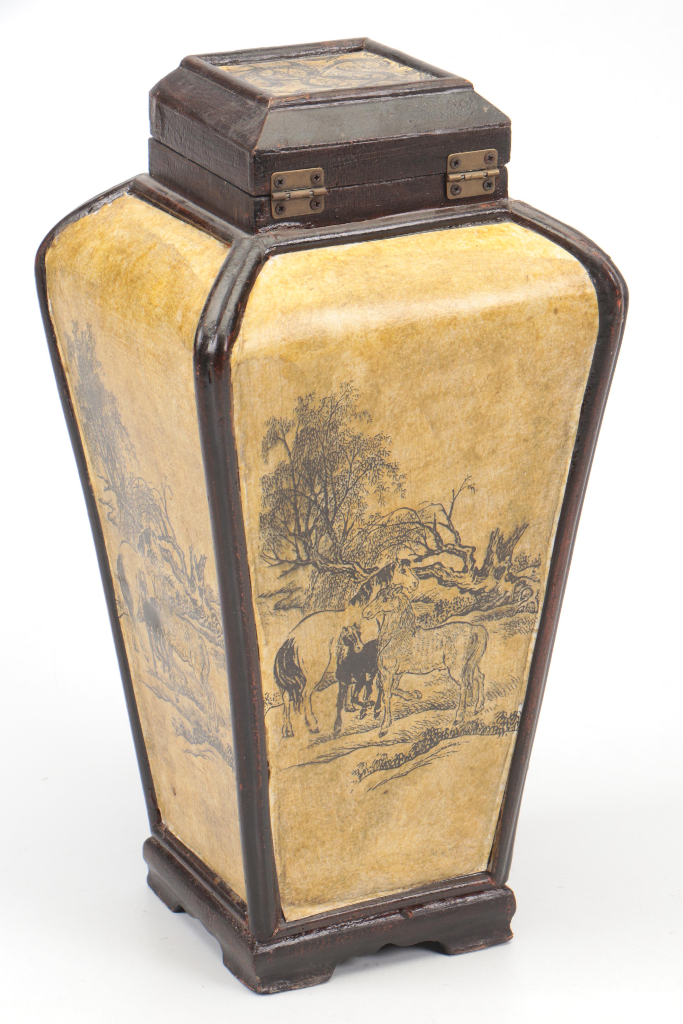 Composite Lidded Decorative Boxes with Horse Motifs | EBTH