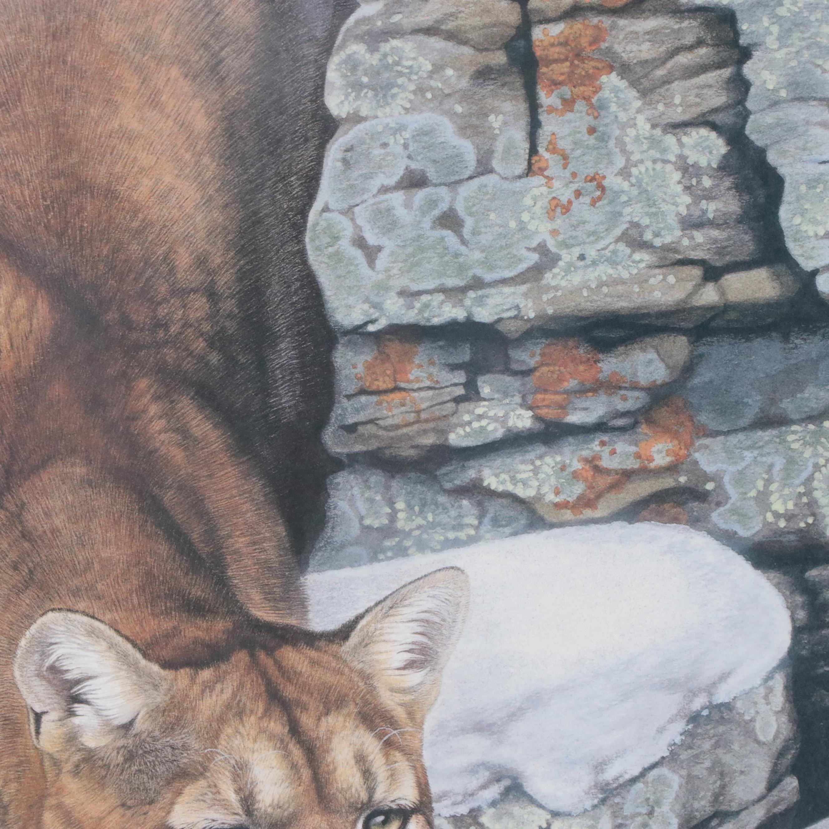Al Agnew Offset Lithograph of Cougar "One Step at a Time" | EBTH