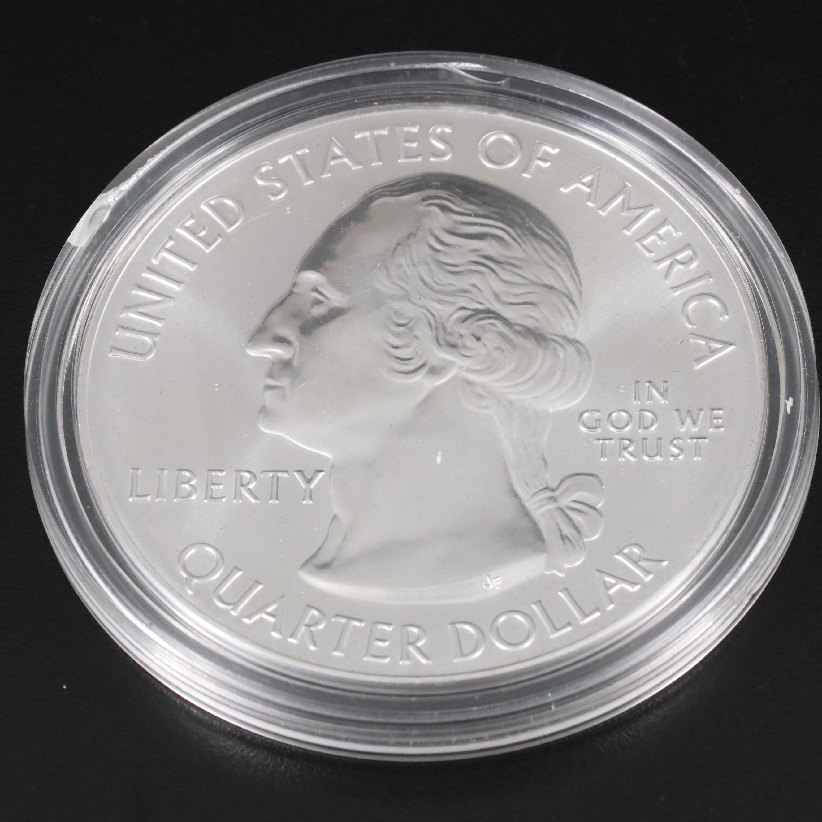 2013 America the Beautiful Five Ounce Uncirculated Silver Coin | EBTH