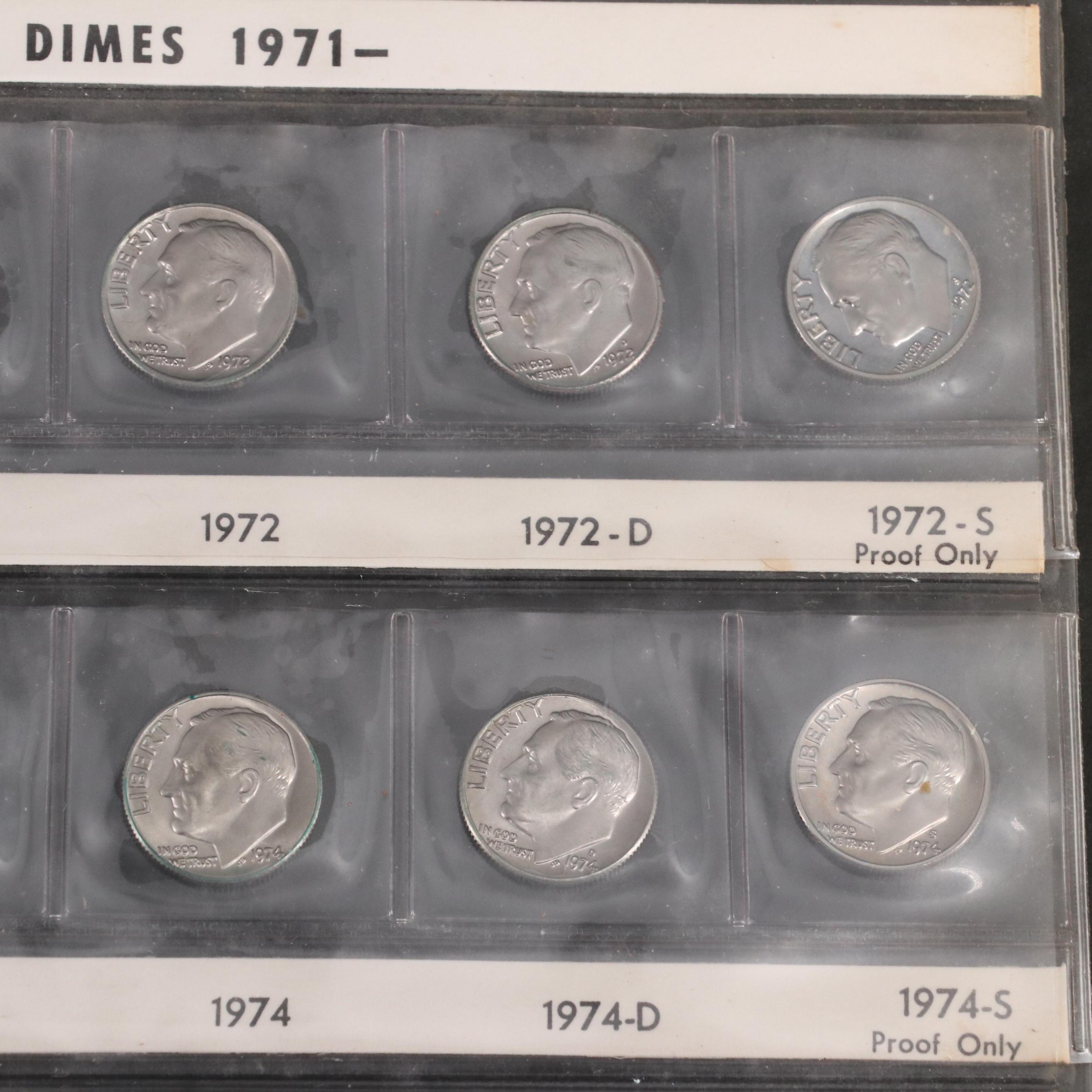Complete Roosevelt Dime Collection 1946-1975 Plus Extra's | Everything ...