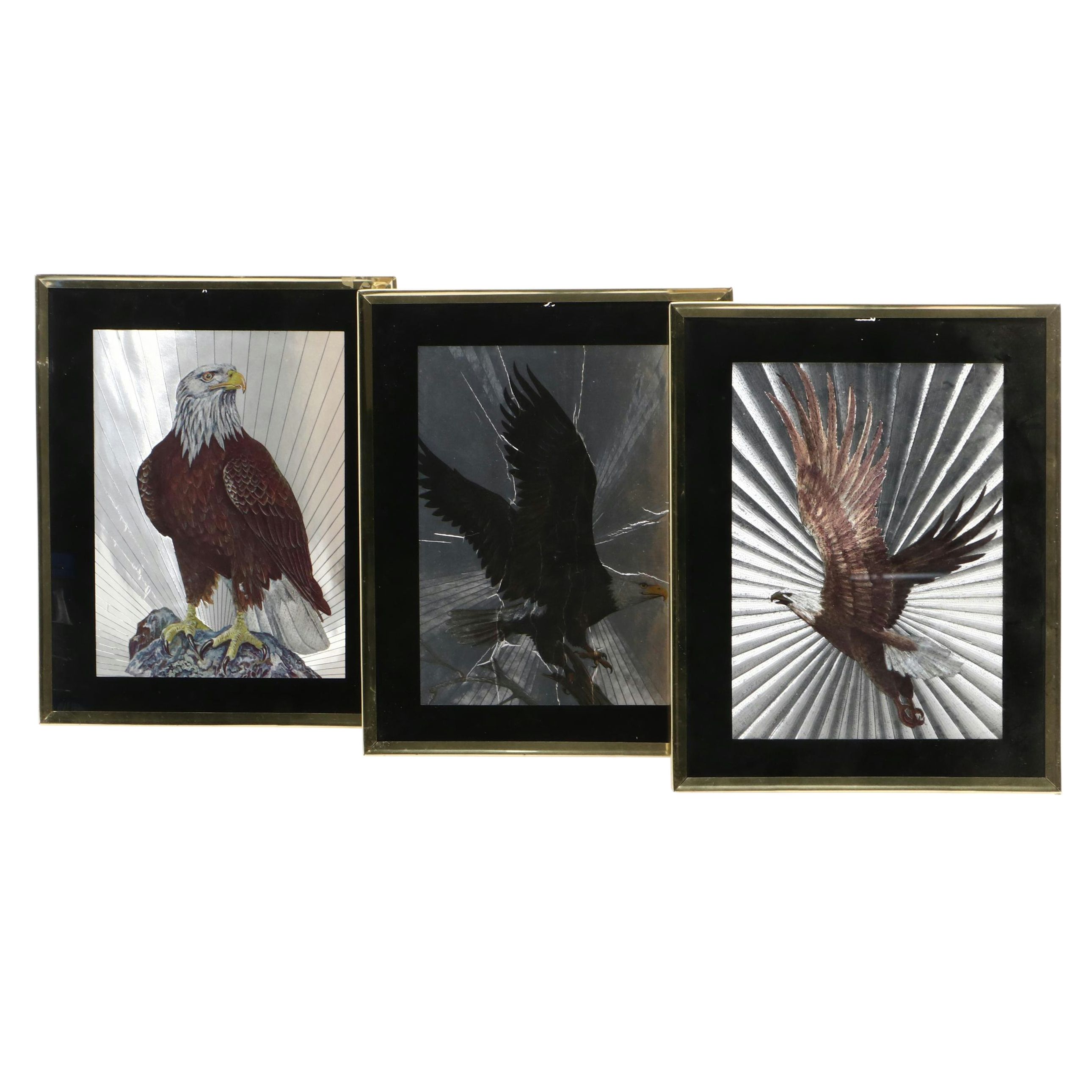 Bald Eagle Motif Foil Prints | EBTH
