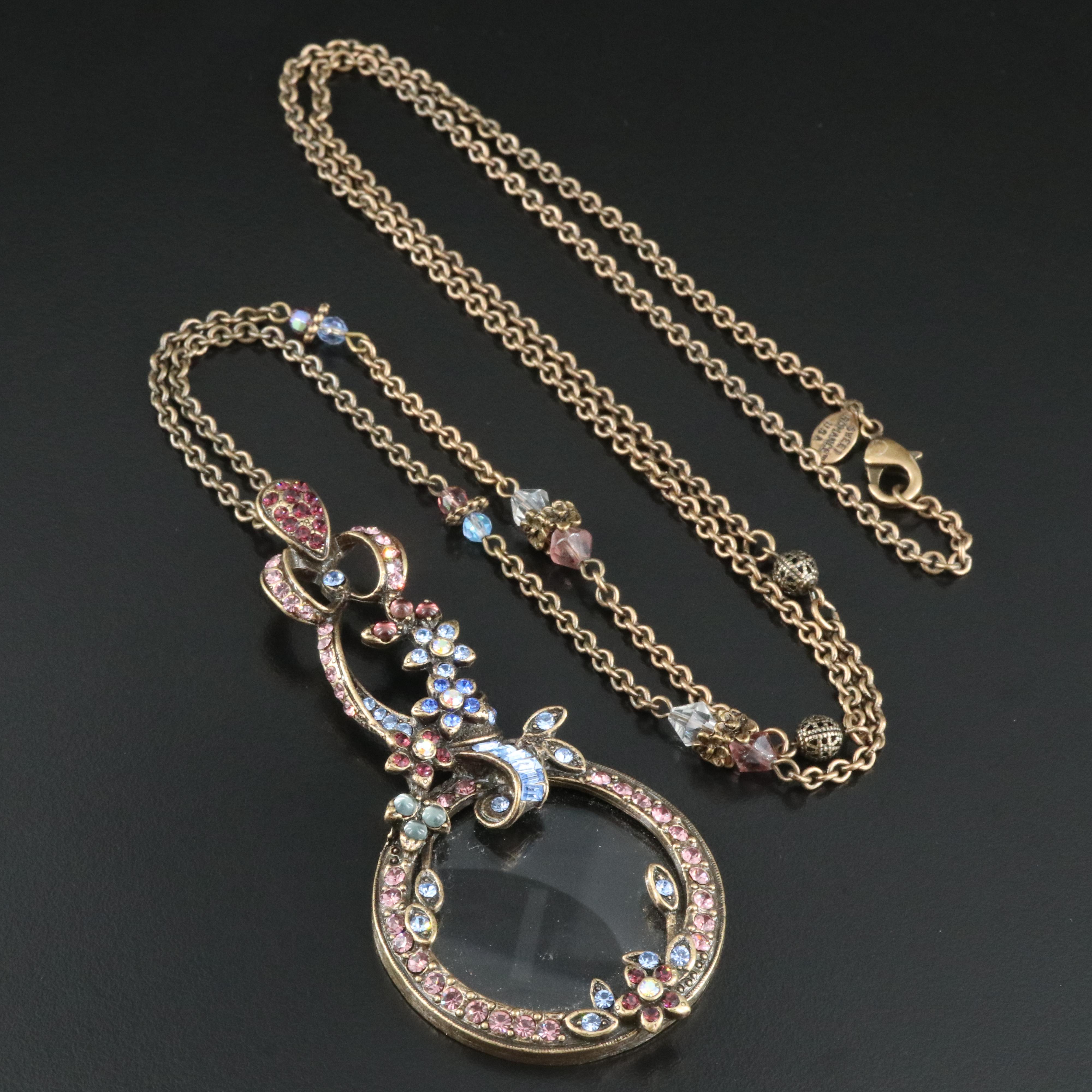 Sweet Romance Rhinestone and Glass "Caroline Magnifier" Lorgnette ...