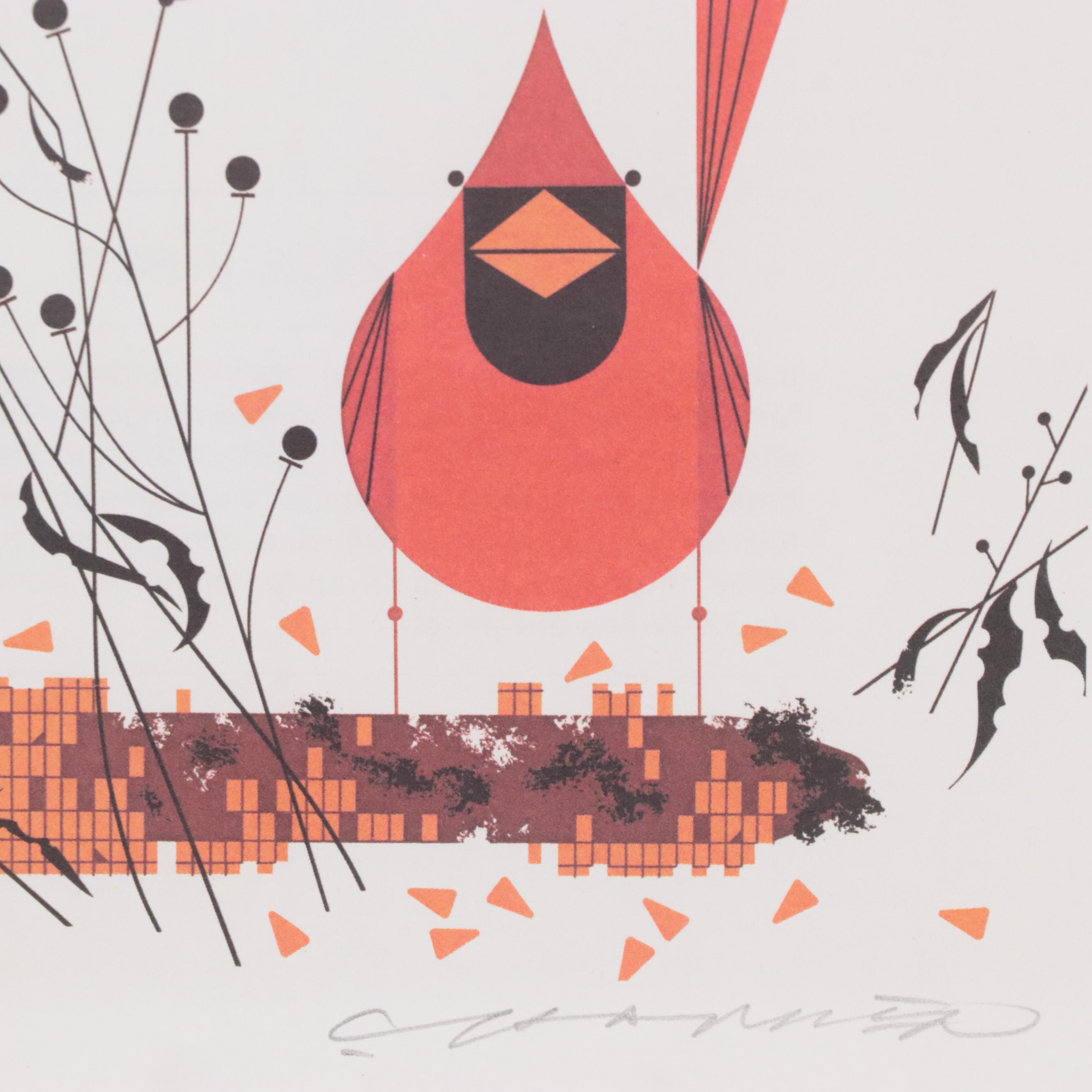 Charley Harper Offset Lithograph "Cardinal" | EBTH