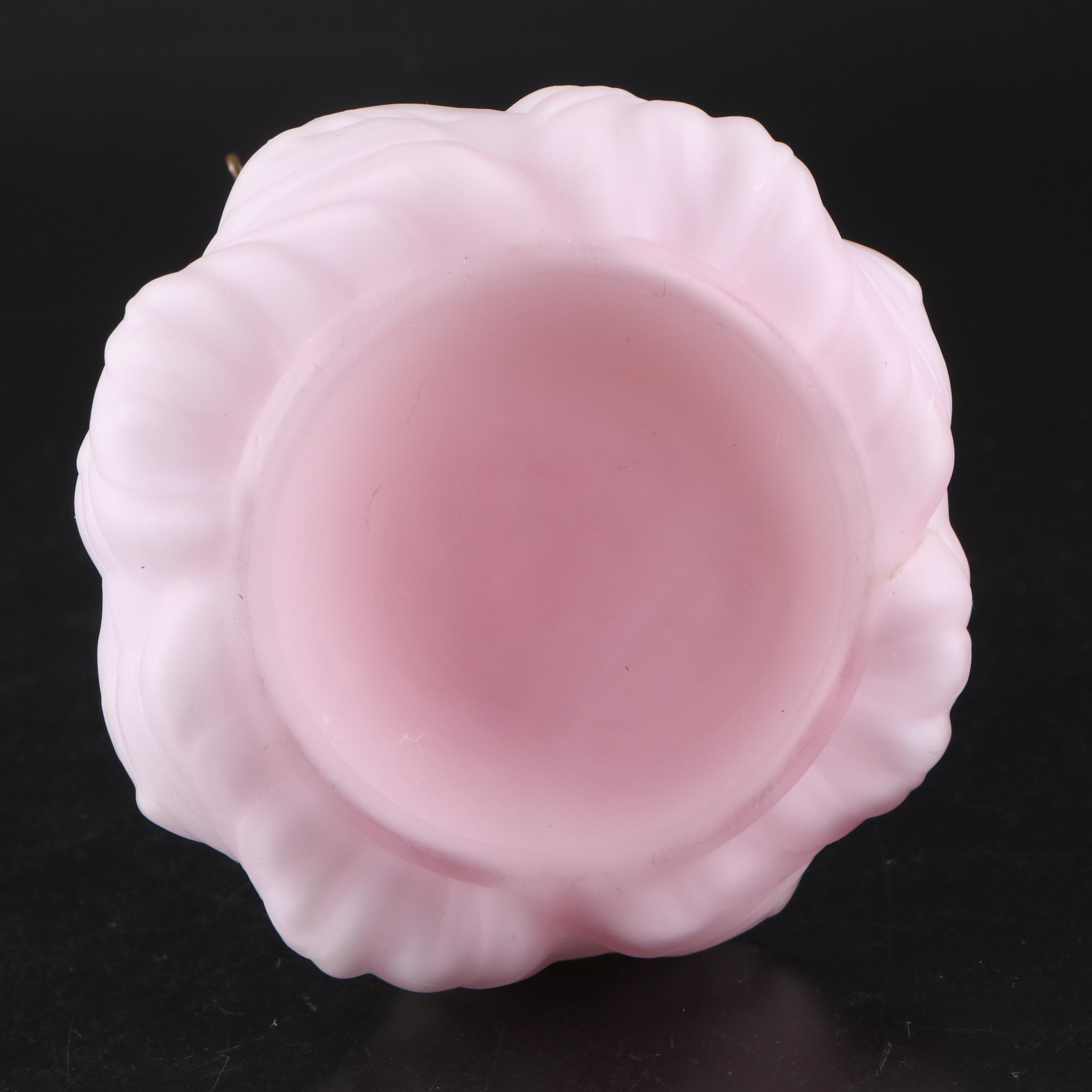 Fenton and L. G. Wright "Plume" Kerosene Miniature Lamp with Glass ...