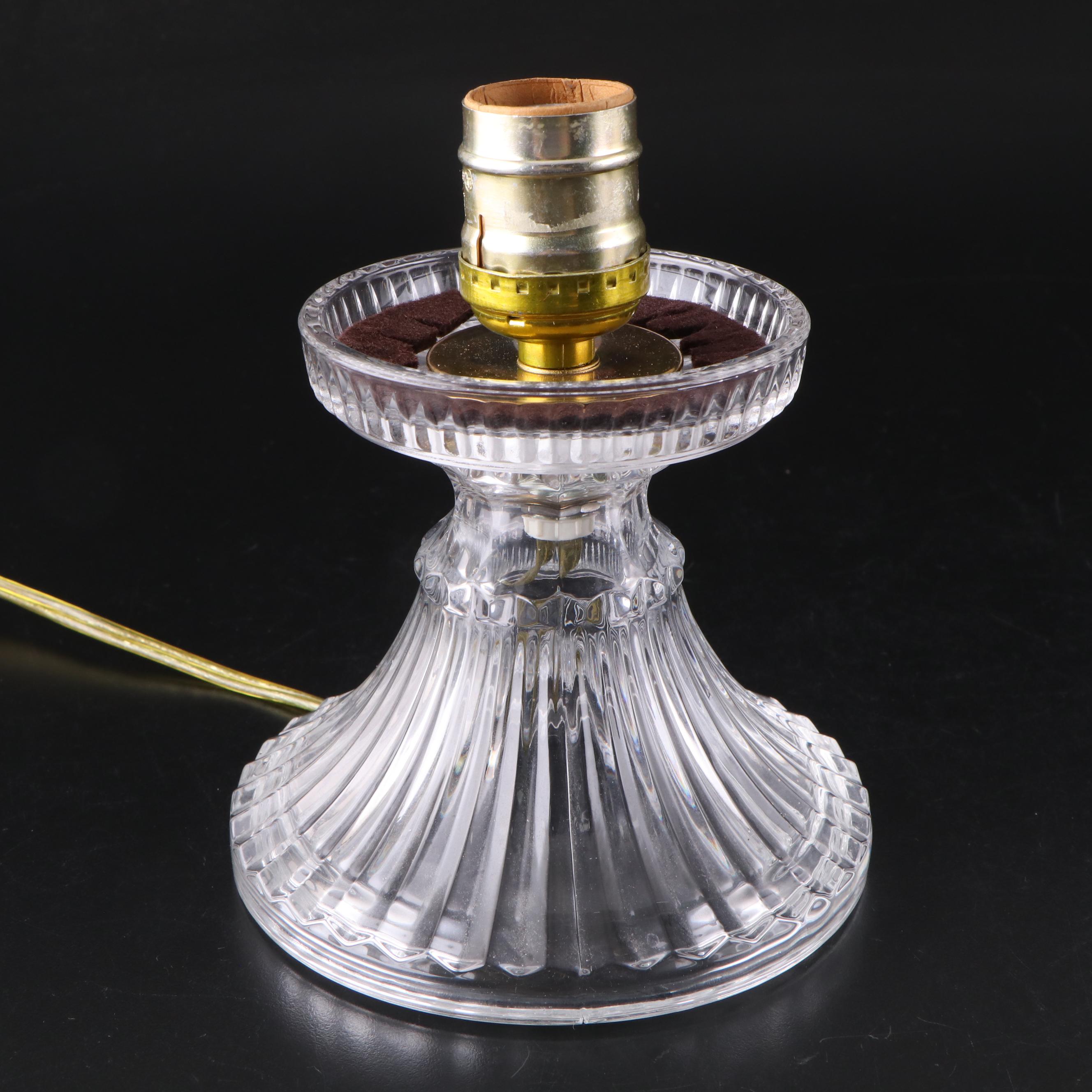 Fenton and L. G. Wright "Plume" Kerosene Miniature Lamp with Glass ...