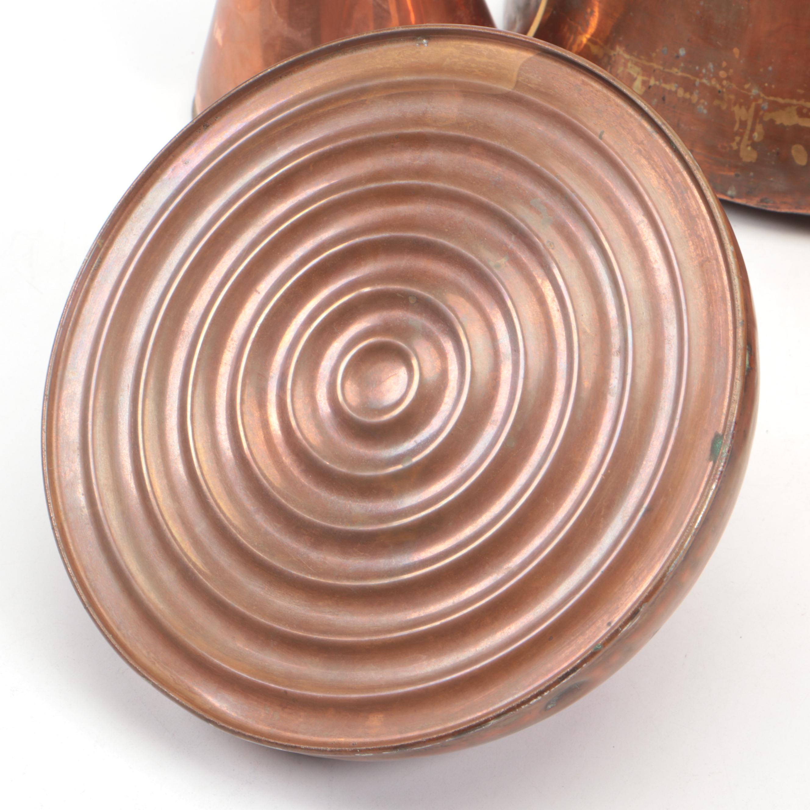 Copper Finish Metal Ewer with Copper Finish Pitcher and More ...
