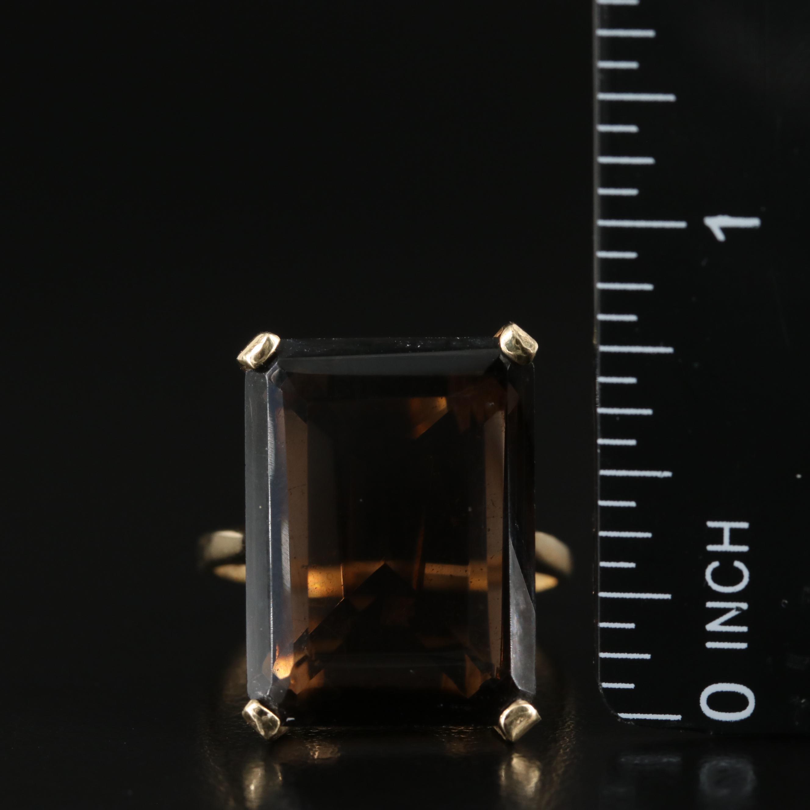 14K Smoky Quartz Ring | EBTH