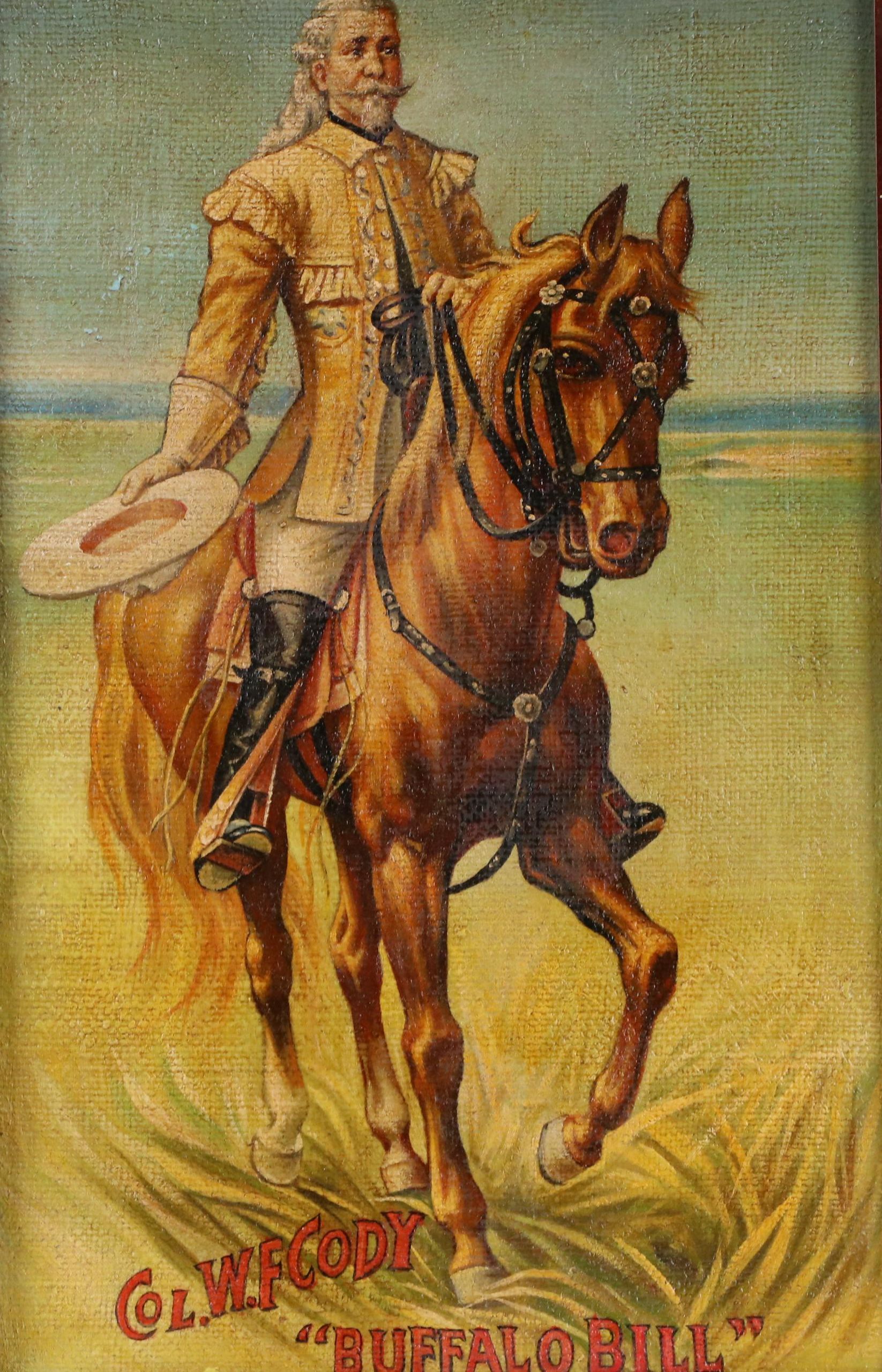 Oil Painting "Col. W. F. Cody 'Buffalo Bill'" | Everything But The House