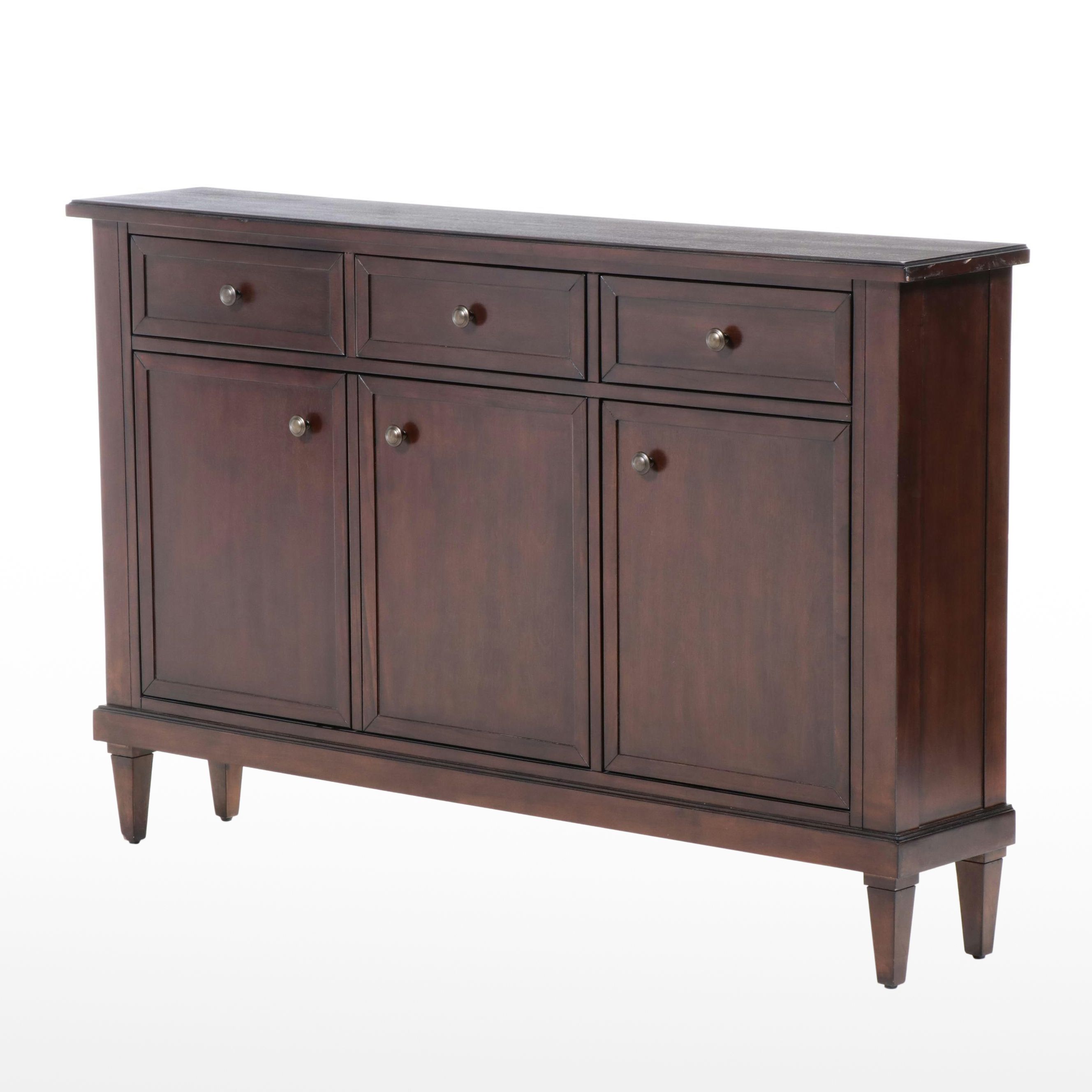 Ballard Designs "Emma" Three-Drawer Console Cabinet in Dark Walnut ...