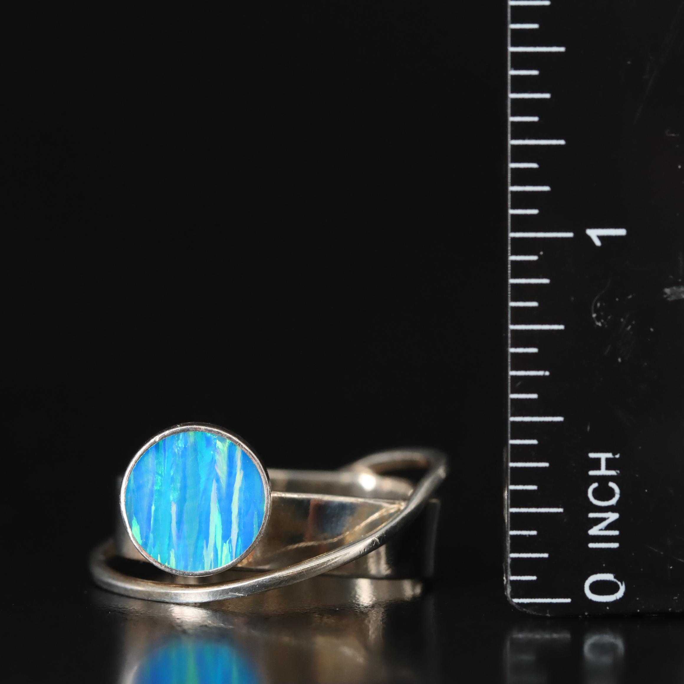 Sterling Opal Freeform Ring | EBTH