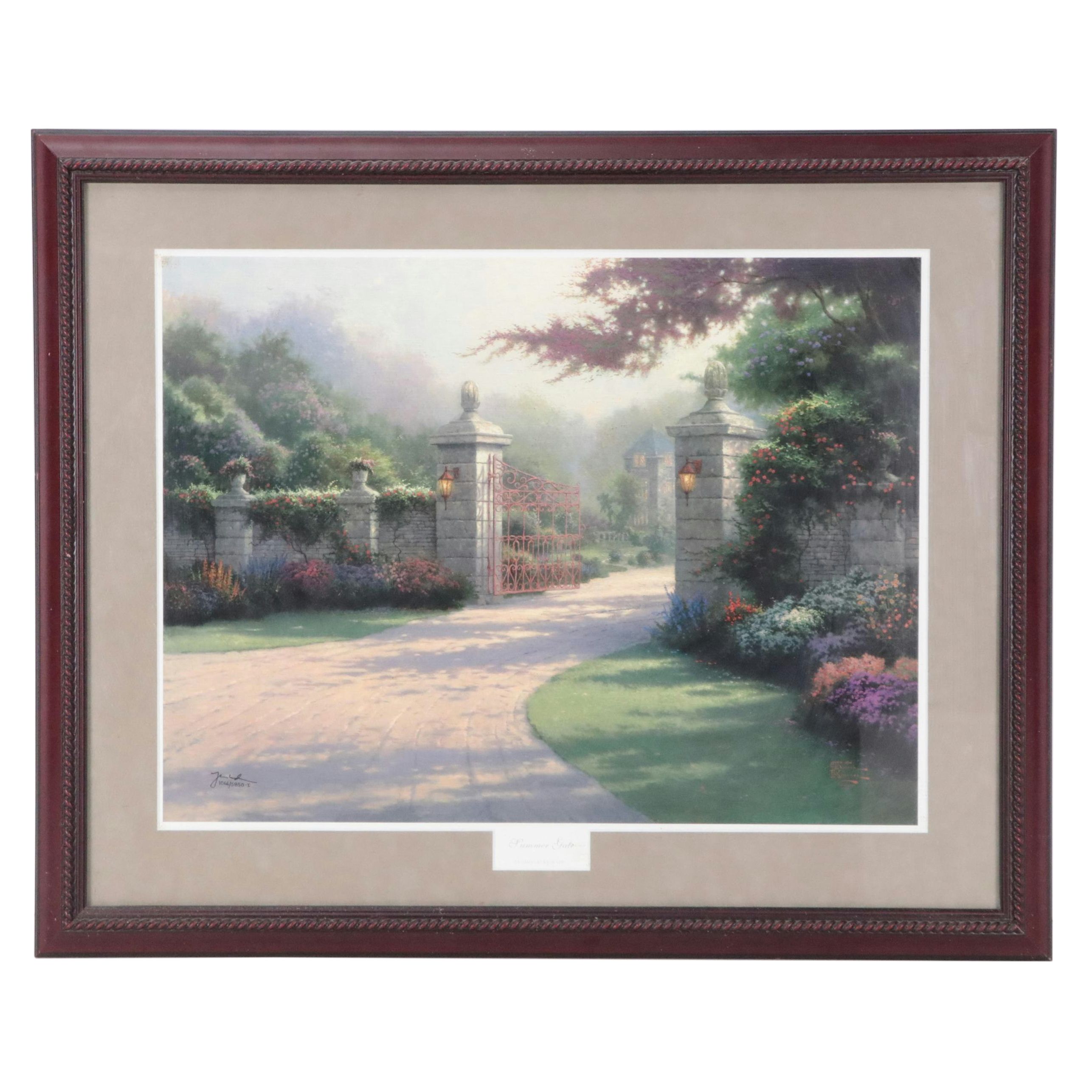 Thomas Kinkade Offset Lithograph "Summer Gate" | Everything But The House