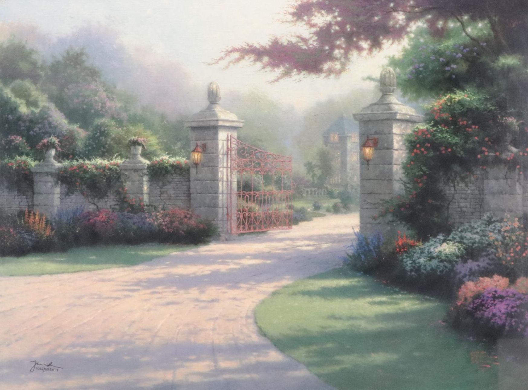Thomas Kinkade Offset Lithograph "Summer Gate" | Everything But The House