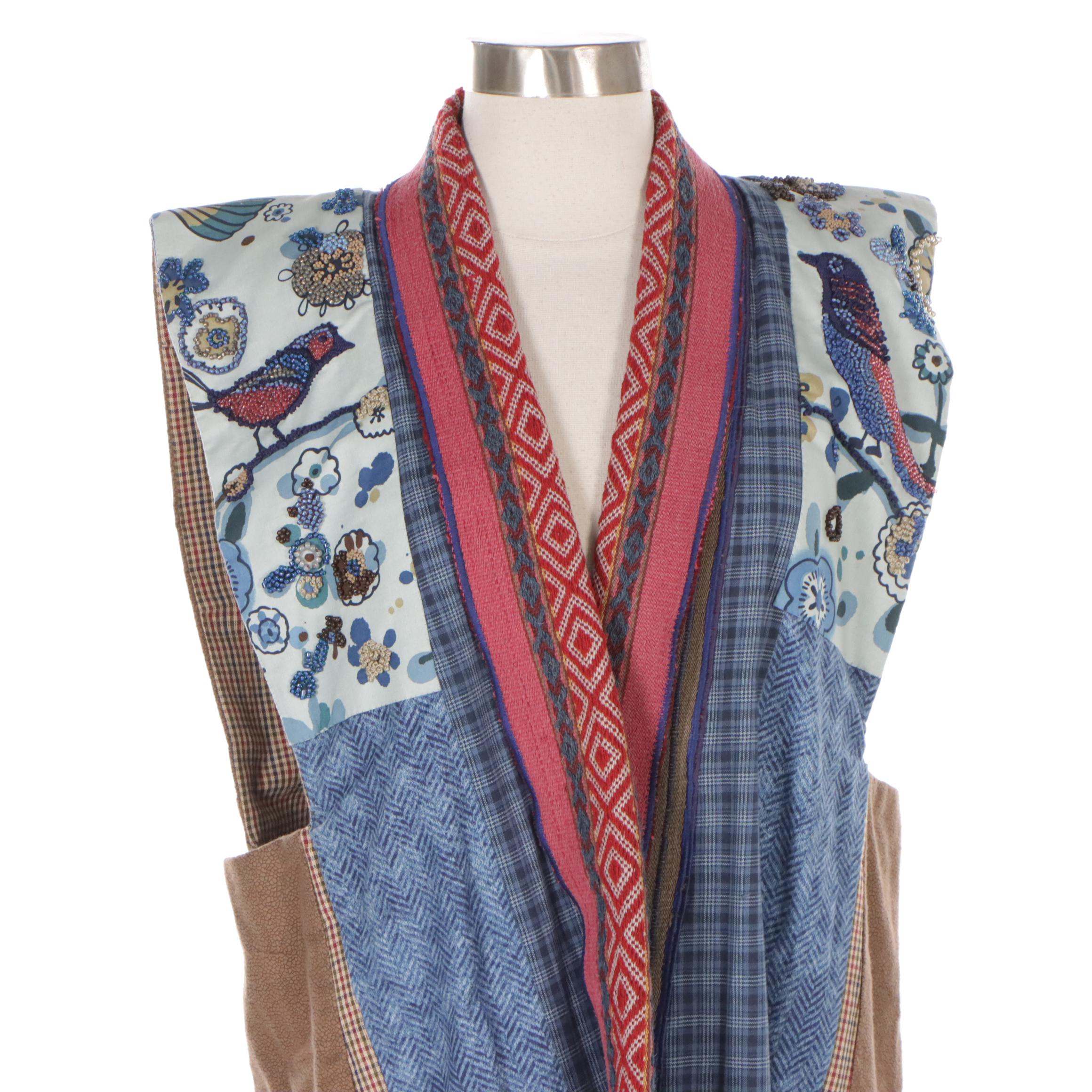 J. Jill Floral Print Maxi Dress and Handmade Beaded Patchwork ...